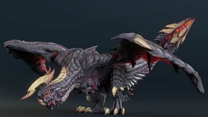 3D model Dragon Arkus VR / AR / low-poly | CGTrader