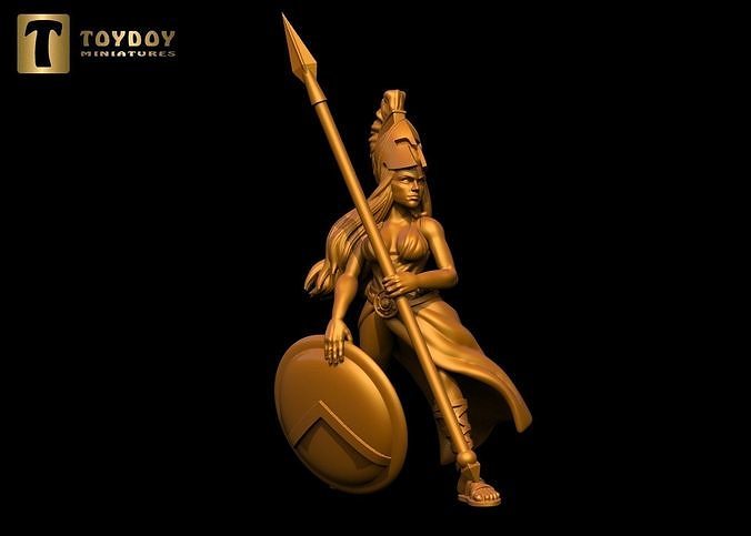 Atenea Helmet up-Fantasy women vol 2 3D model 3D printable | CGTrader