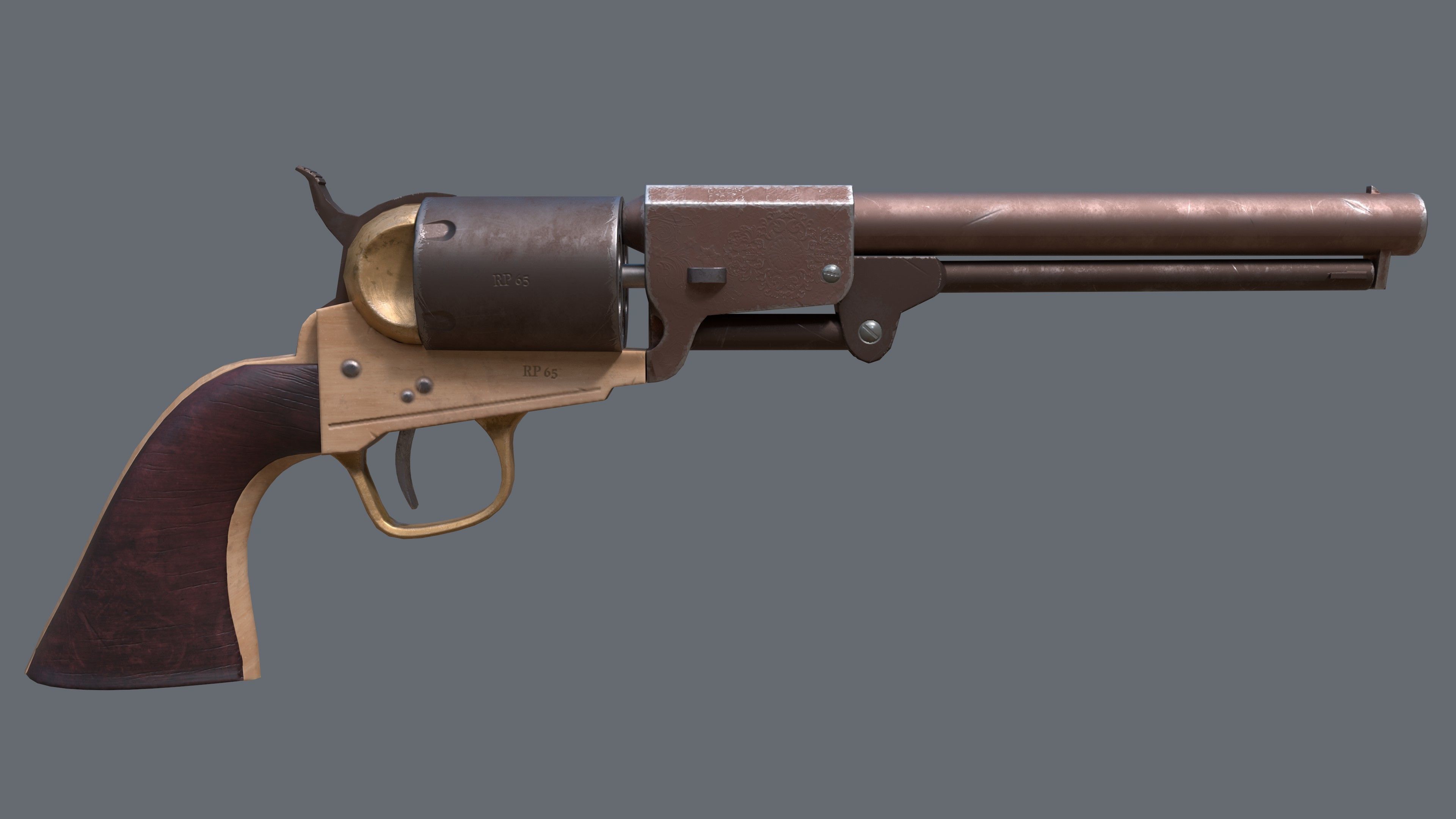 3D model Griswold and Gunnison Revolver VR / AR / low-poly | CGTrader