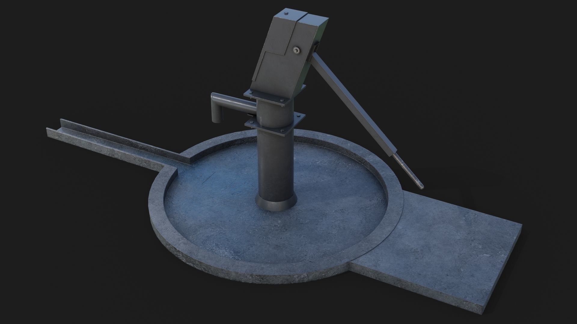 3D model Vintage Water Hand Pump Low-poly 3D model - GameReady VR / AR ...