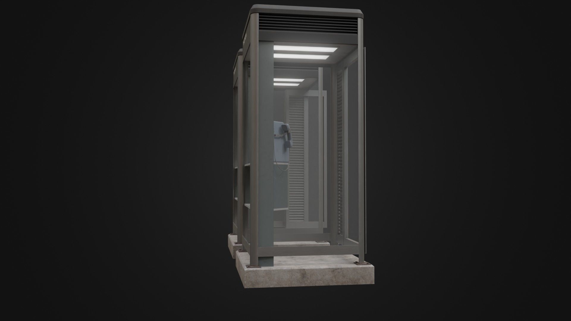 3D model Japanese Phone box public telephone VR / AR / low-poly | CGTrader