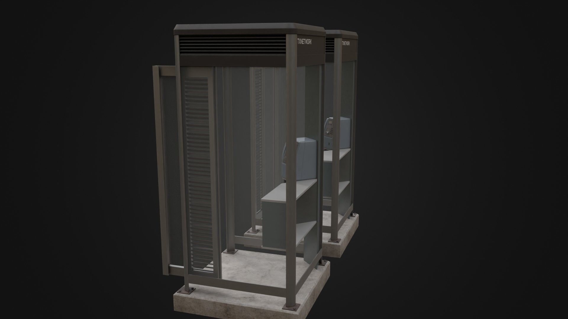 3D model Japanese Phone box public telephone VR / AR / low-poly | CGTrader