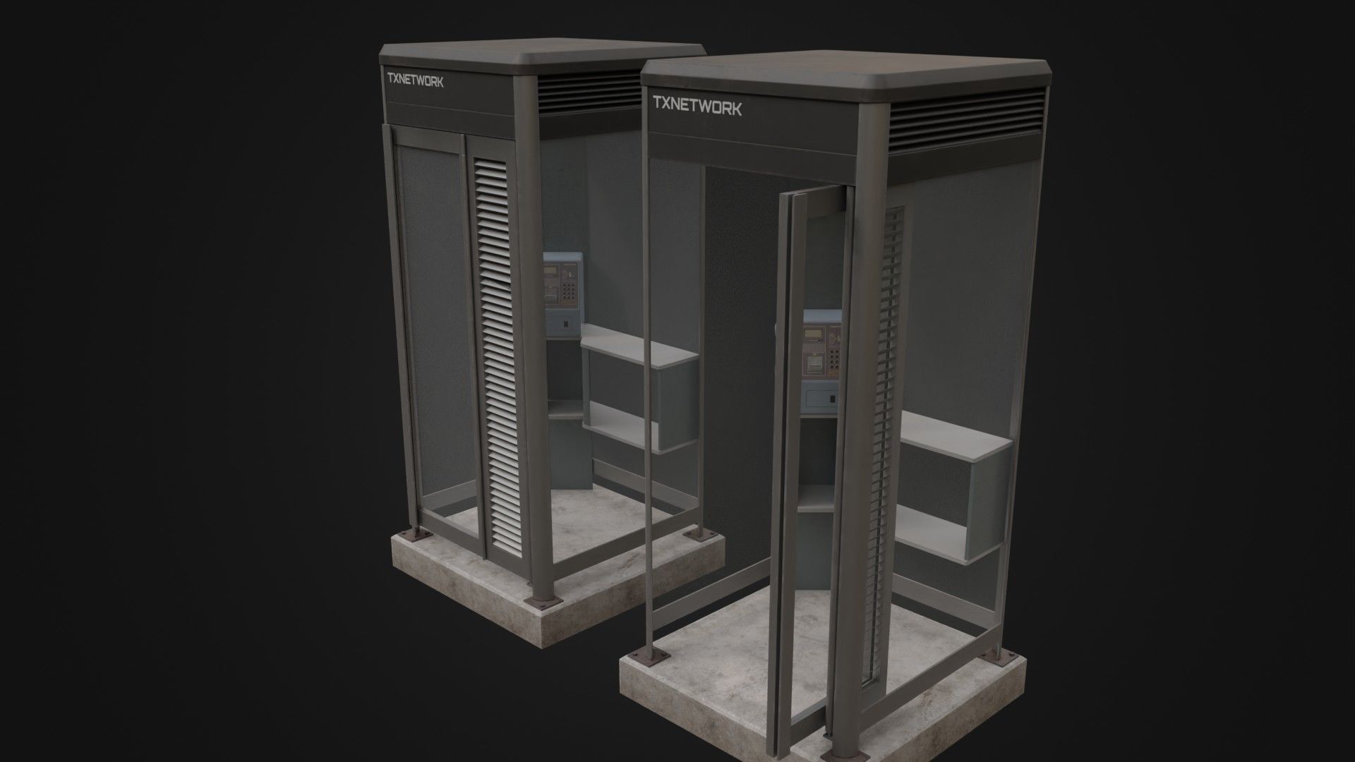 3D model Japanese Phone box public telephone VR / AR / low-poly | CGTrader