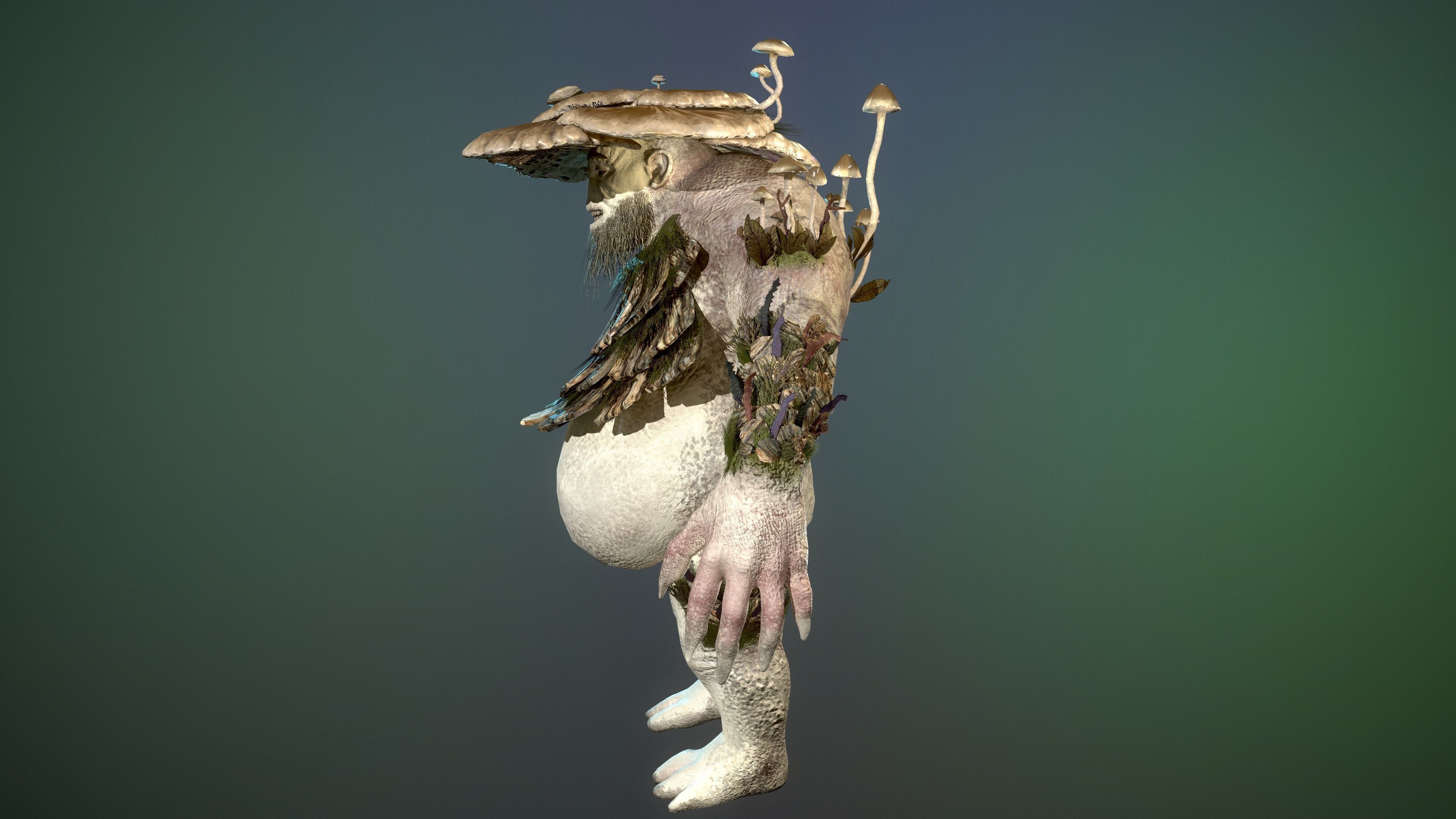 3D model Forest Golem VR / AR / low-poly | CGTrader