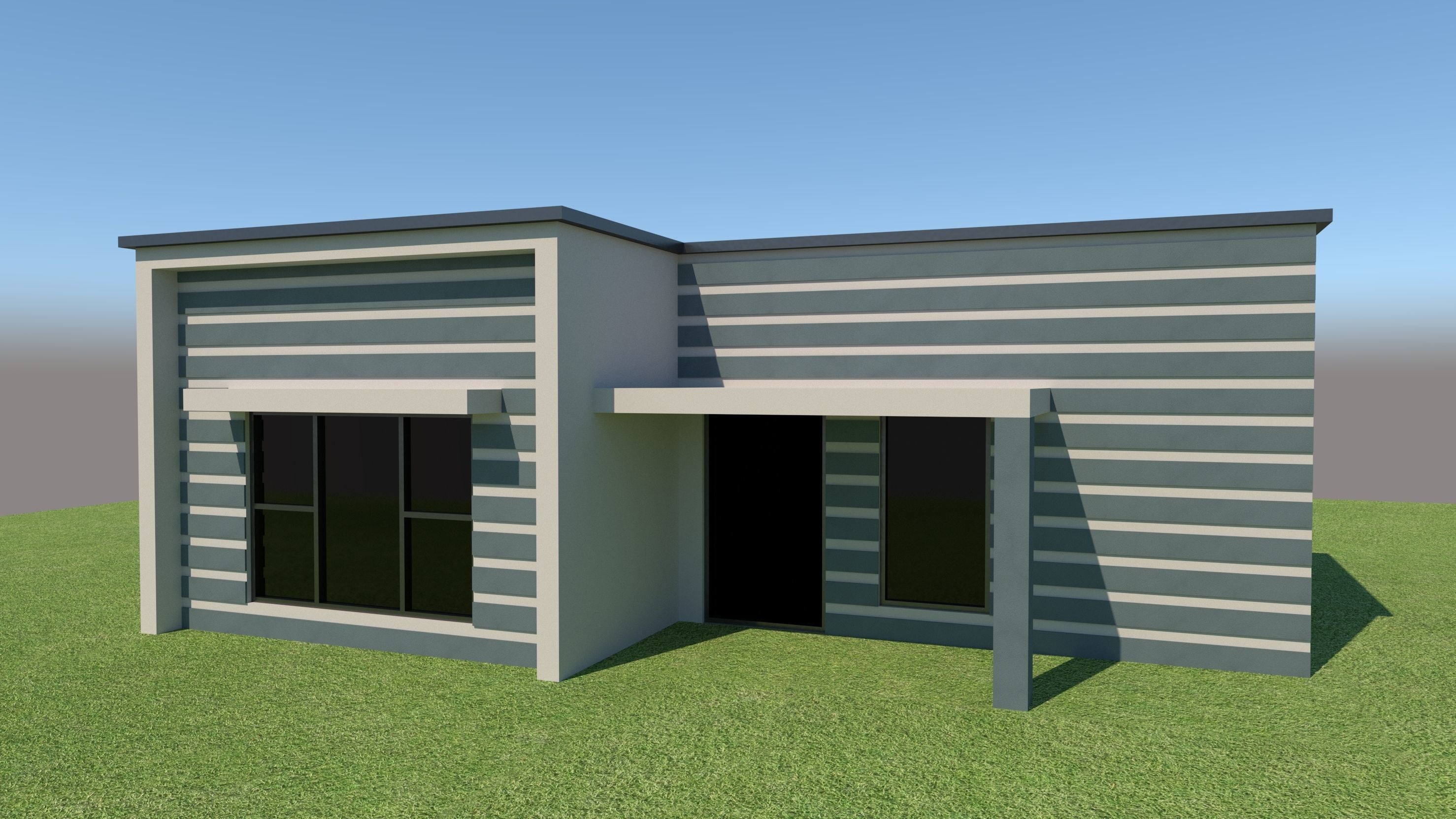 Modern Small House Design 3D model | CGTrader
