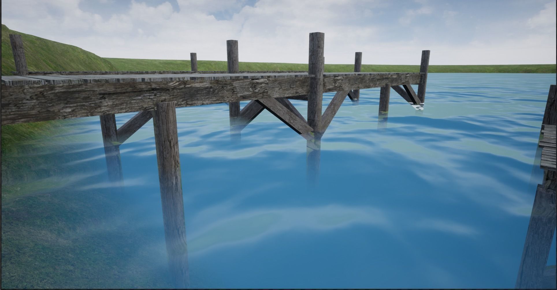 3D model Modular Lowpoly Wooden Dock Parts VR / AR / low-poly | CGTrader