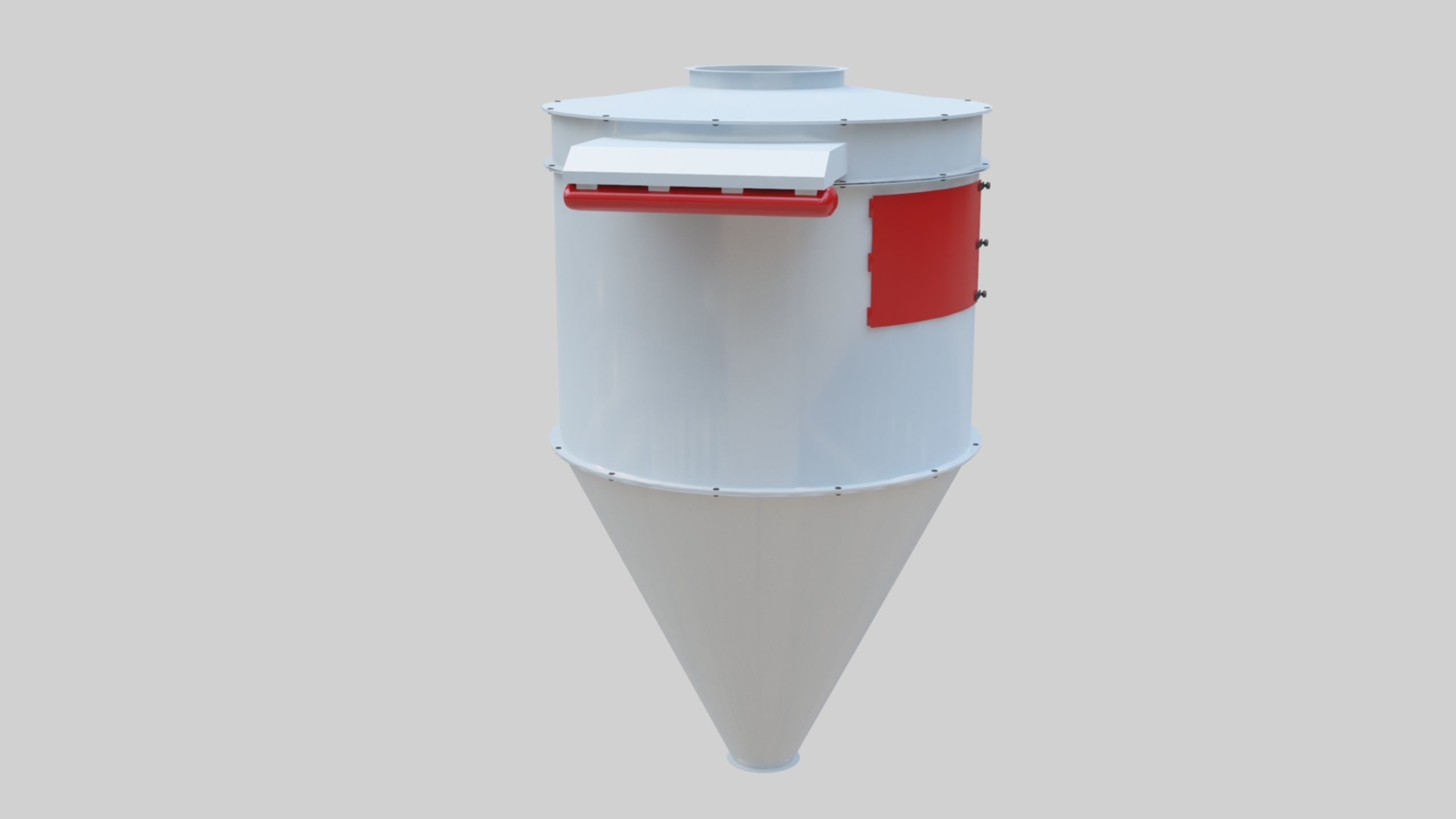 3D model Dust Cyclone - Wheat Grain Flour Milling Machine VR / AR / low ...