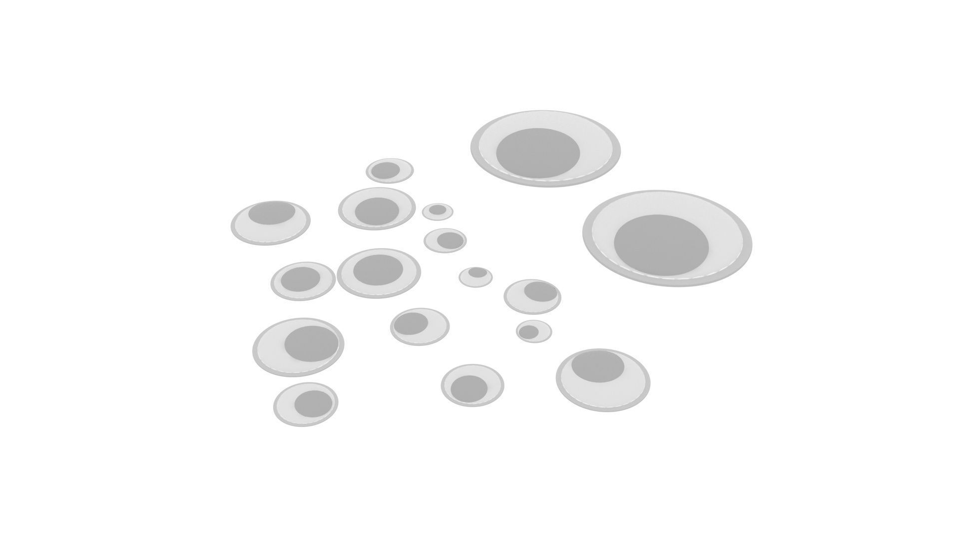 Google Eyes Set 3D model | CGTrader