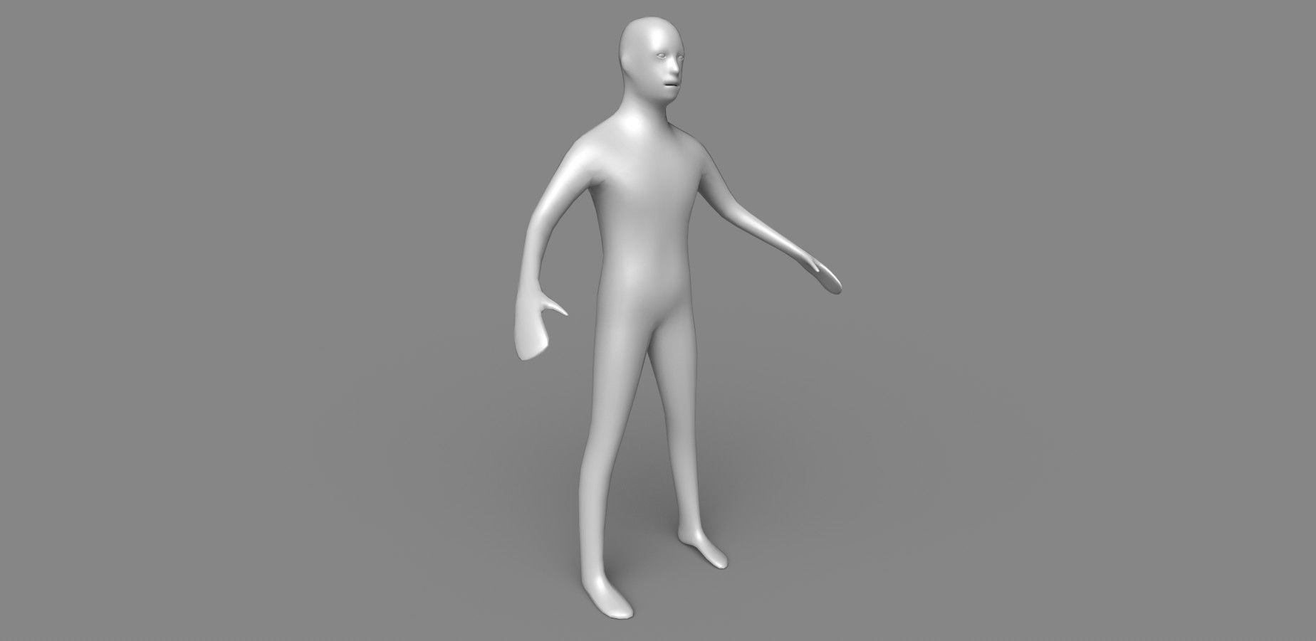 3D model Low-Poly Base Human Mesh VR / AR / low-poly | CGTrader