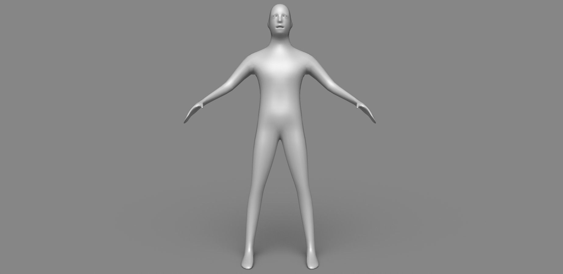 3D model Low-Poly Base Human Mesh VR / AR / low-poly | CGTrader