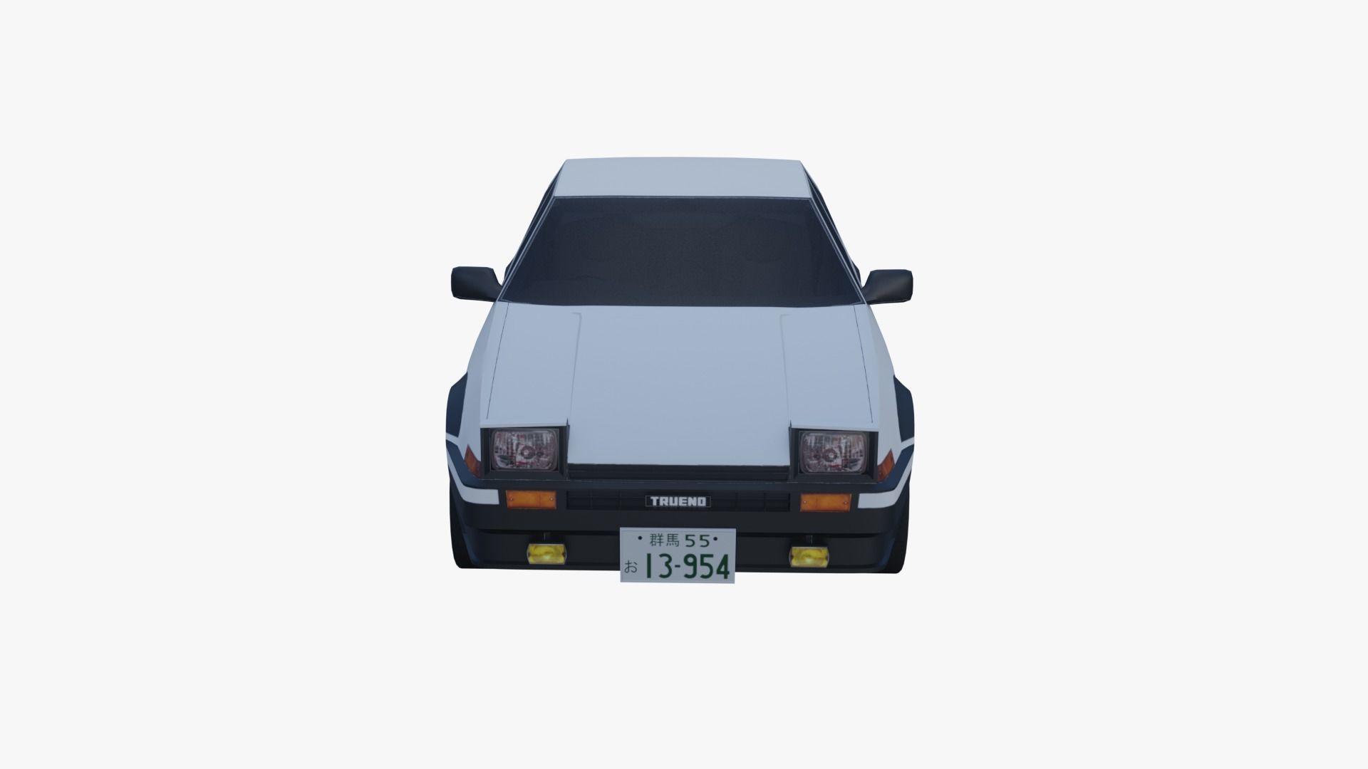 3D model TOYOTA AE86 Trueno VR / AR / low-poly | CGTrader