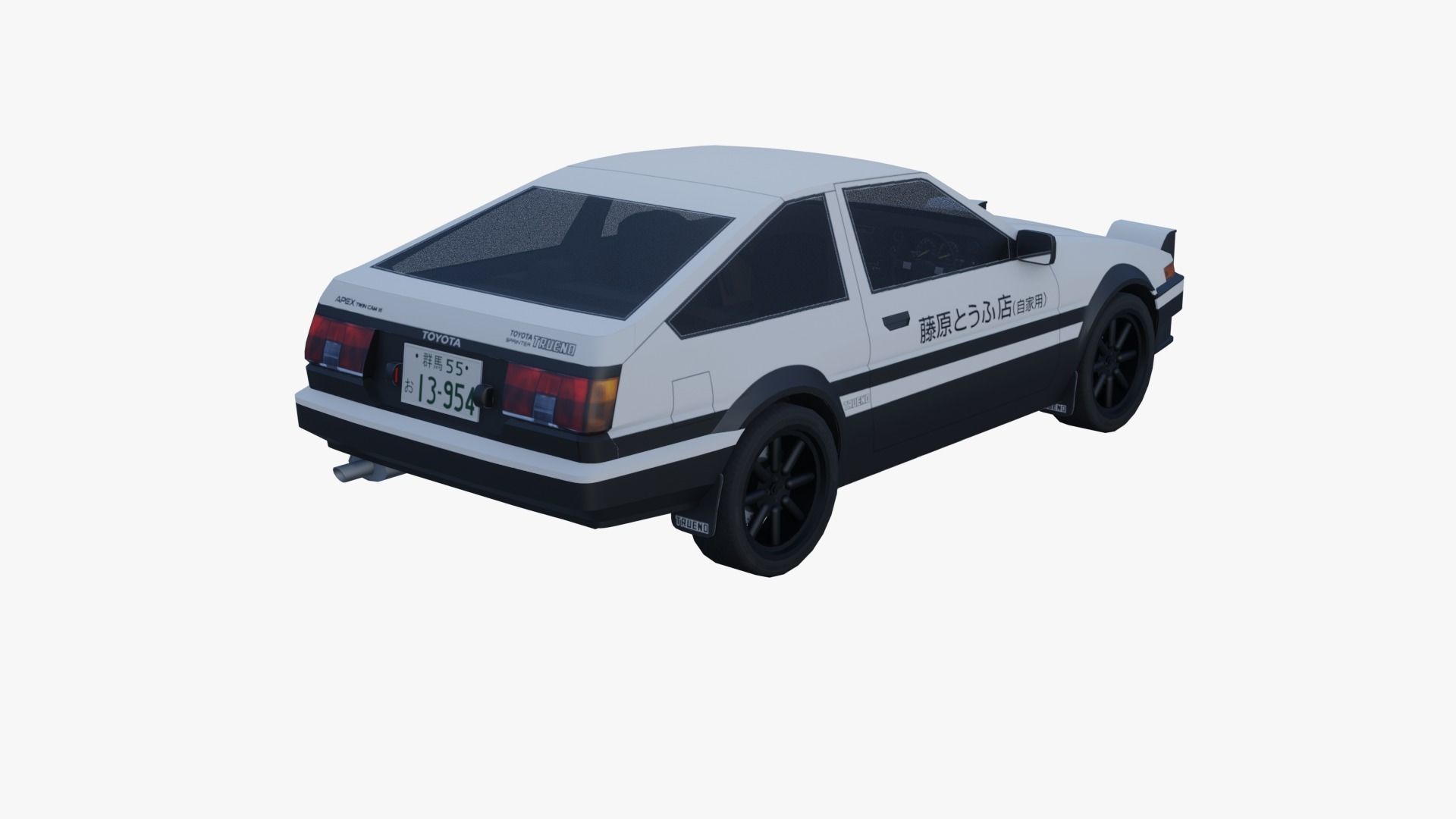 3D model TOYOTA AE86 Trueno VR / AR / low-poly | CGTrader
