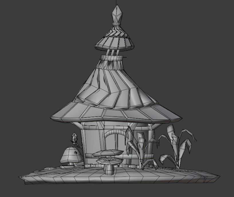 Fairy House free 3D model | CGTrader