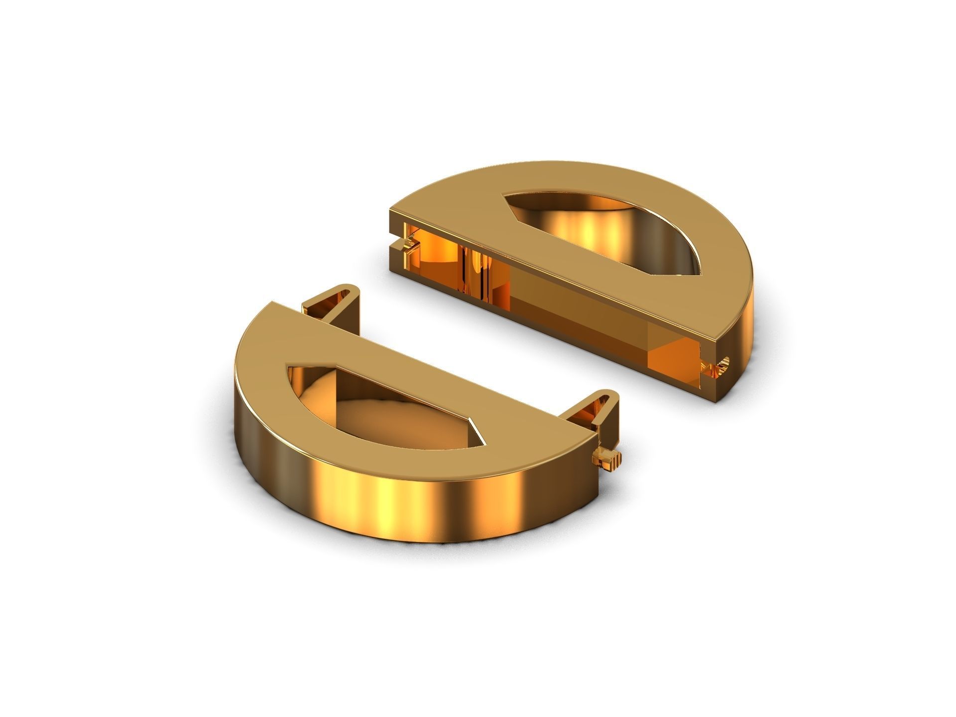 2 Box clasp 3D print model 3D model 3D printable | CGTrader