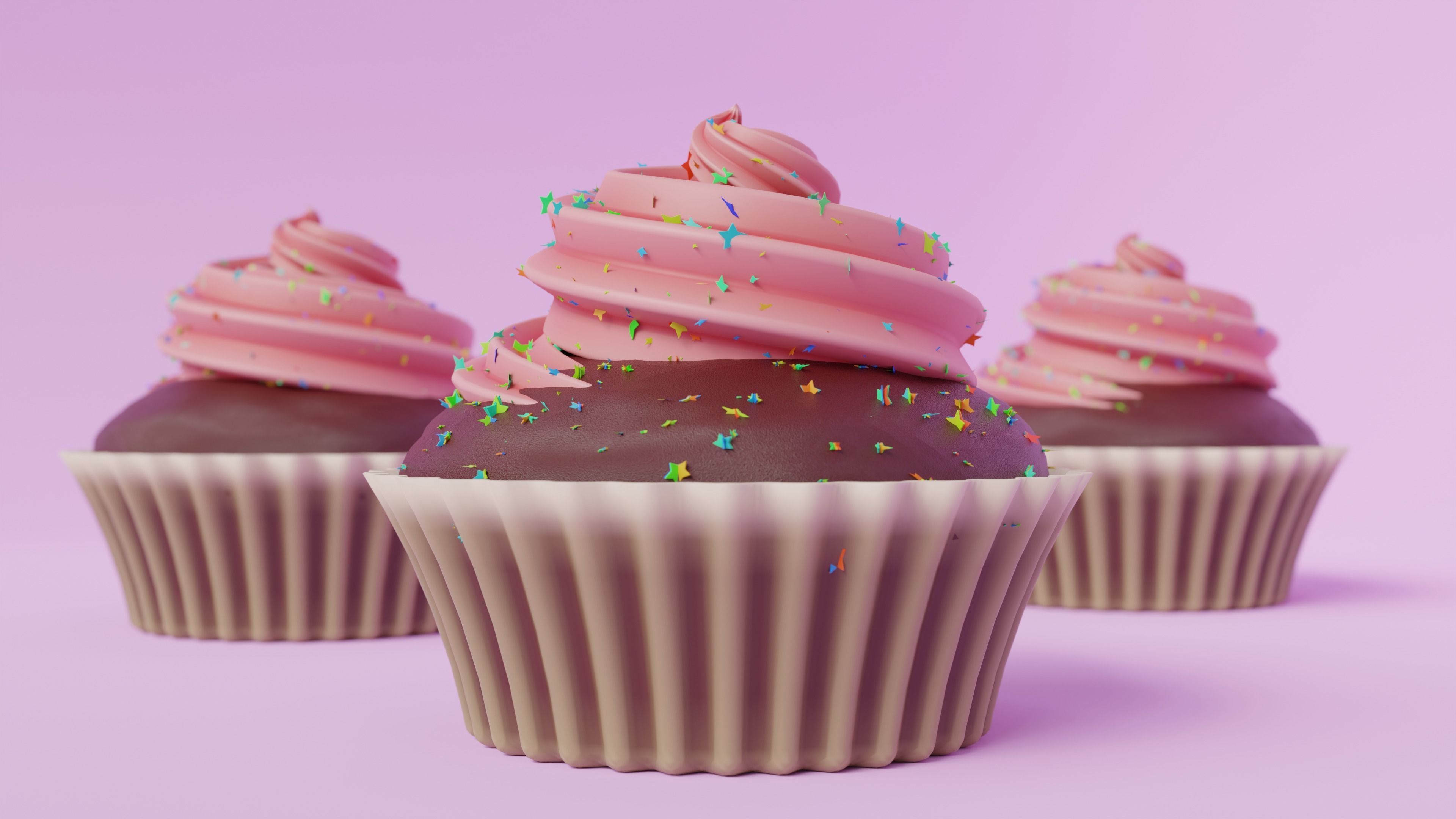 3D model 3d Cupcake model VR / AR / low-poly | CGTrader