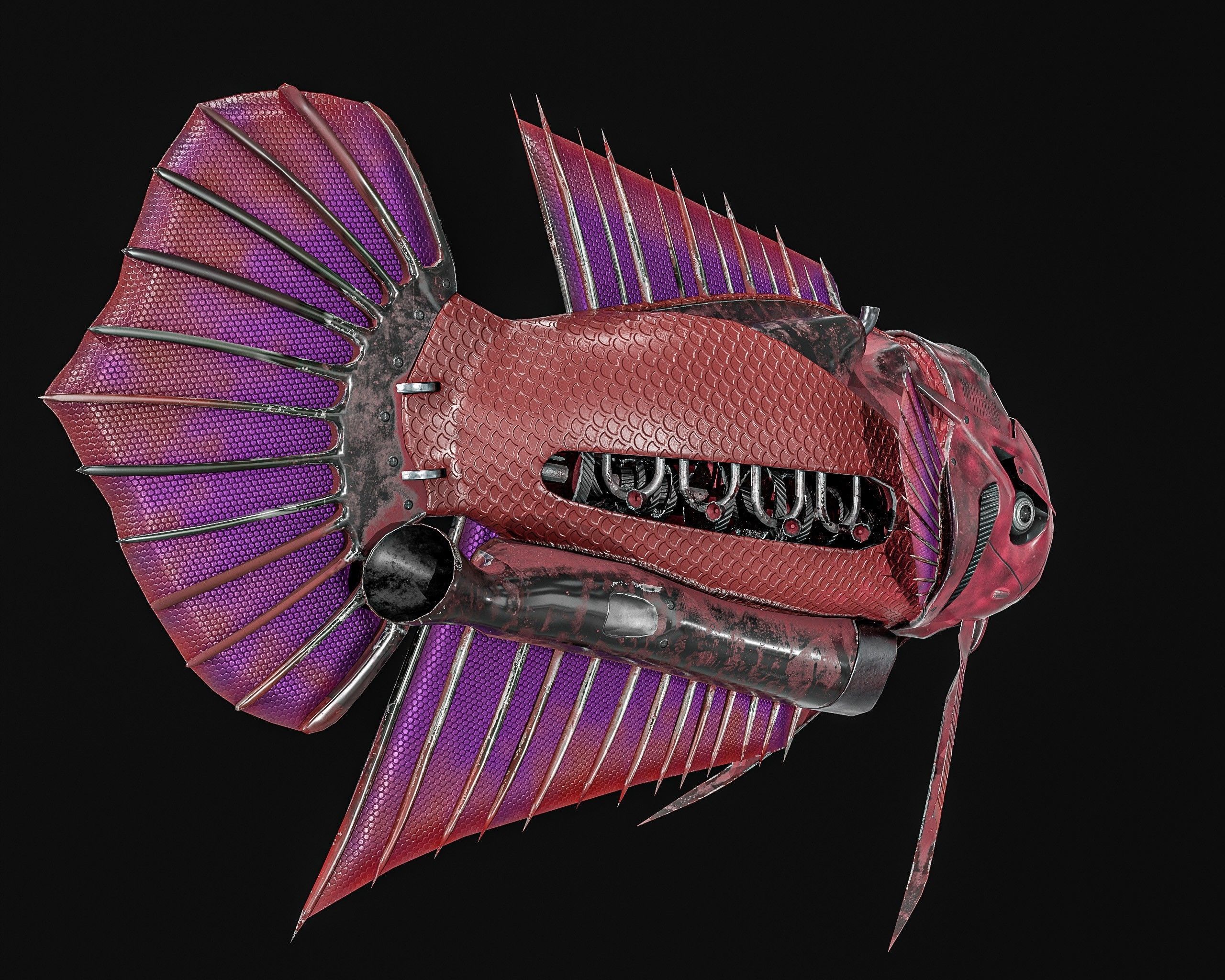 3D model Sci-fi Robot Fish Pack VR / AR / low-poly | CGTrader