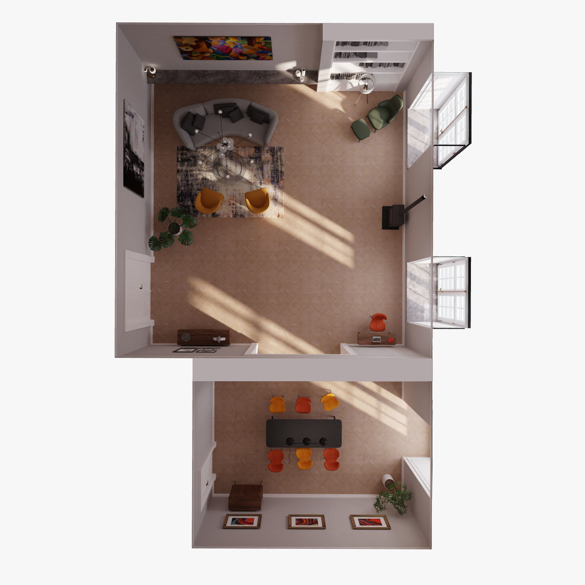 Shapespark example room free VR / AR / low-poly 3D model | CGTrader