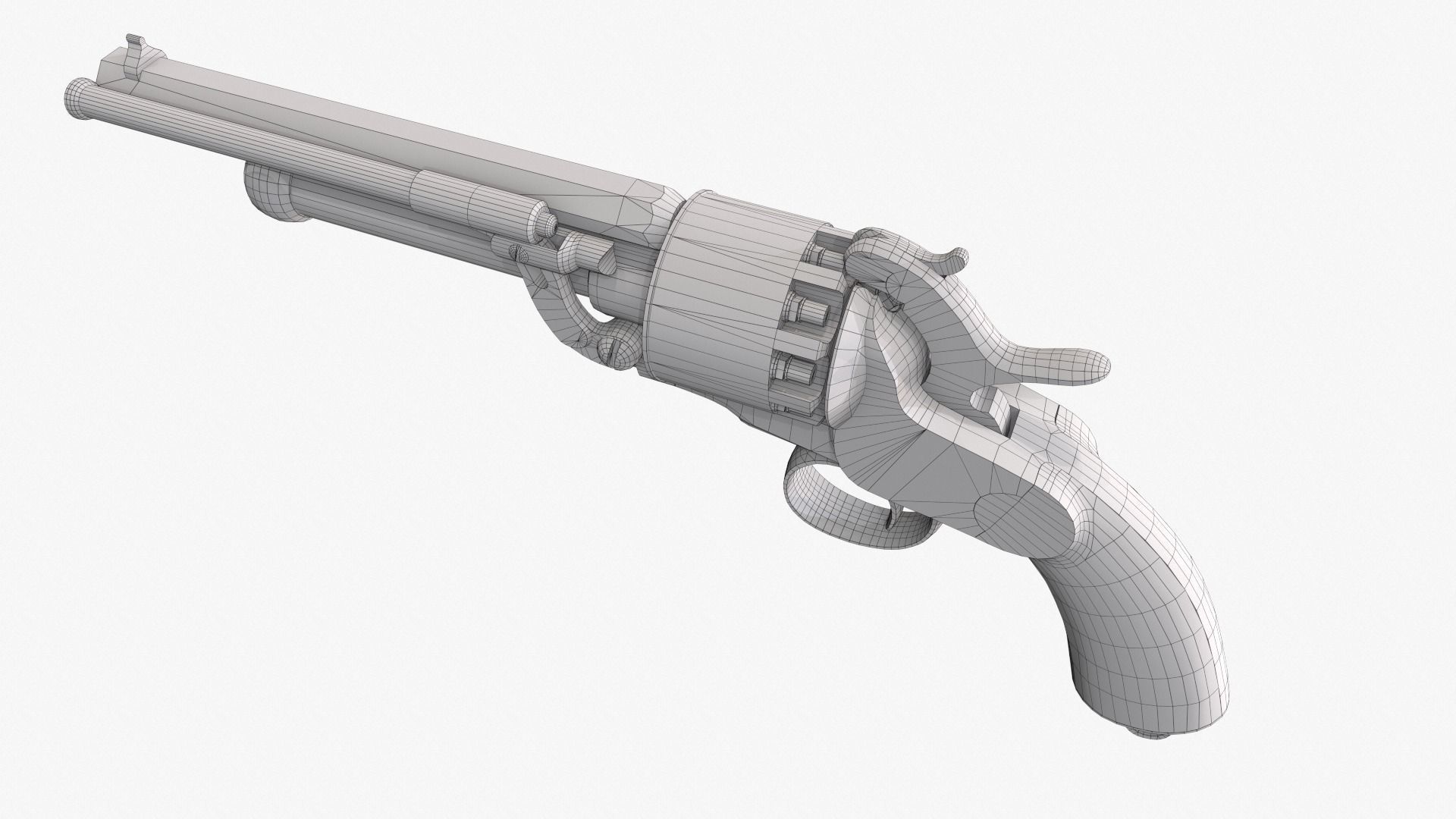 3D model LeMat revolver VR / AR / low-poly | CGTrader