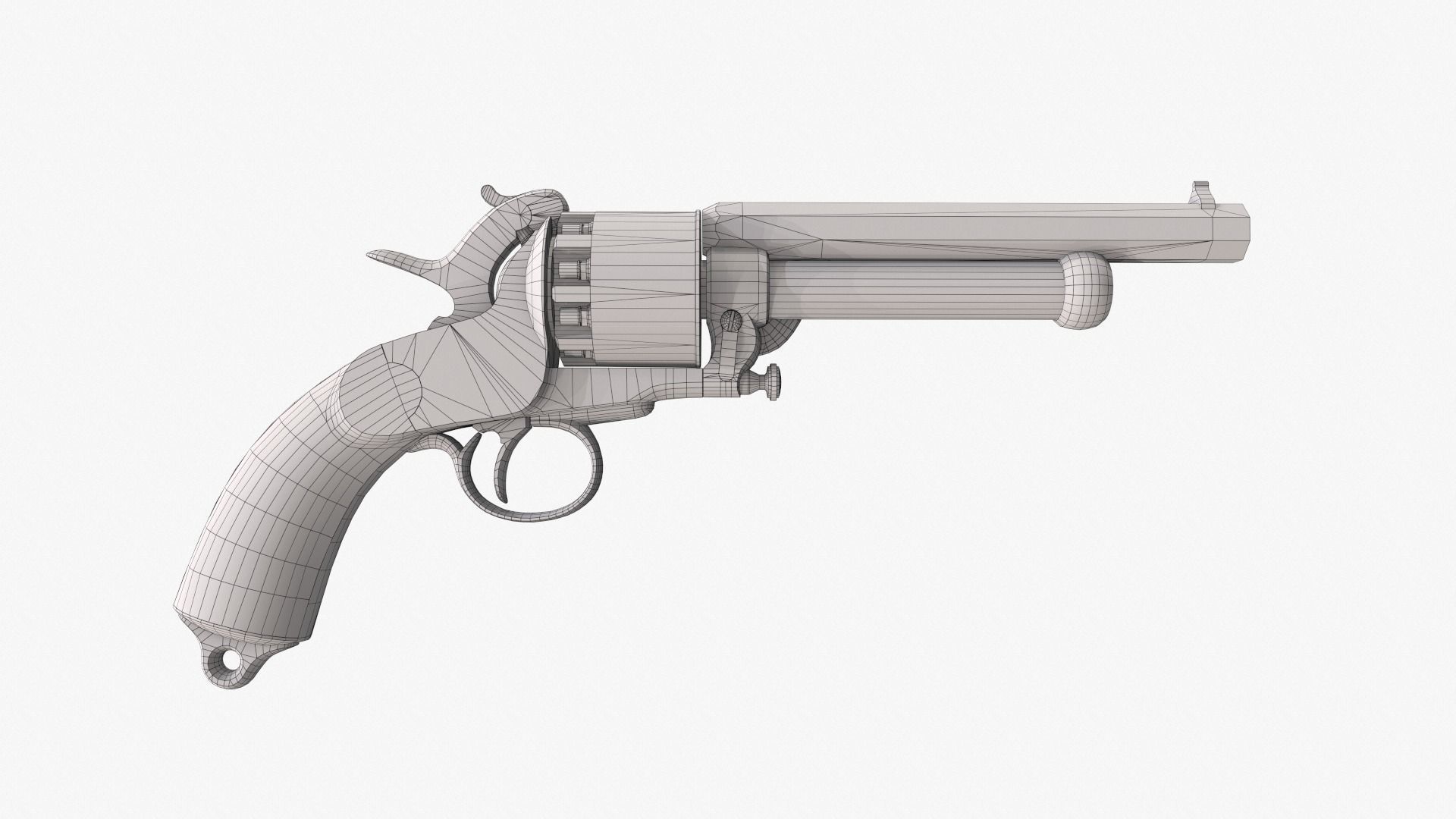 3D model LeMat revolver VR / AR / low-poly | CGTrader