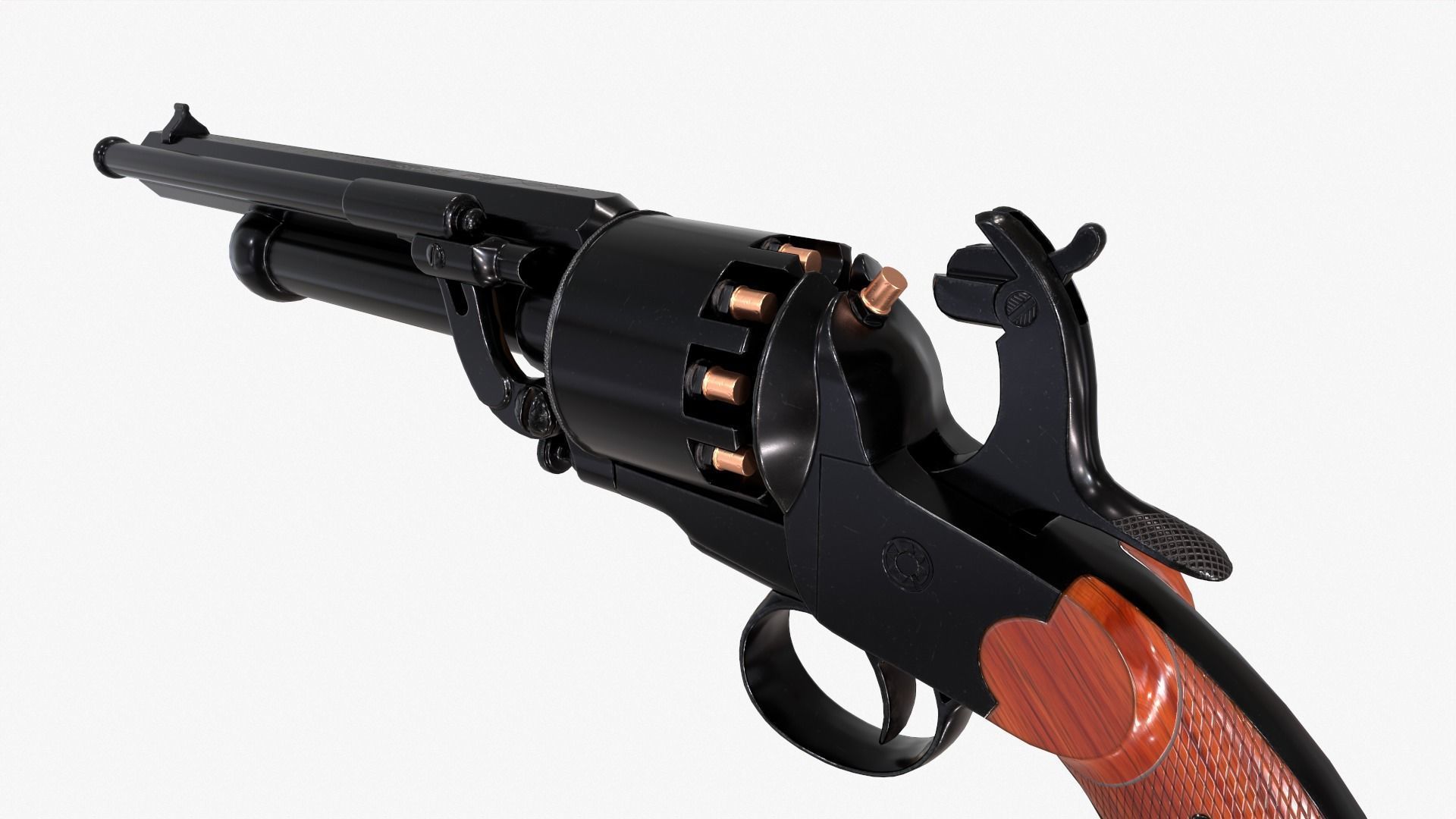 3D model LeMat revolver VR / AR / low-poly | CGTrader