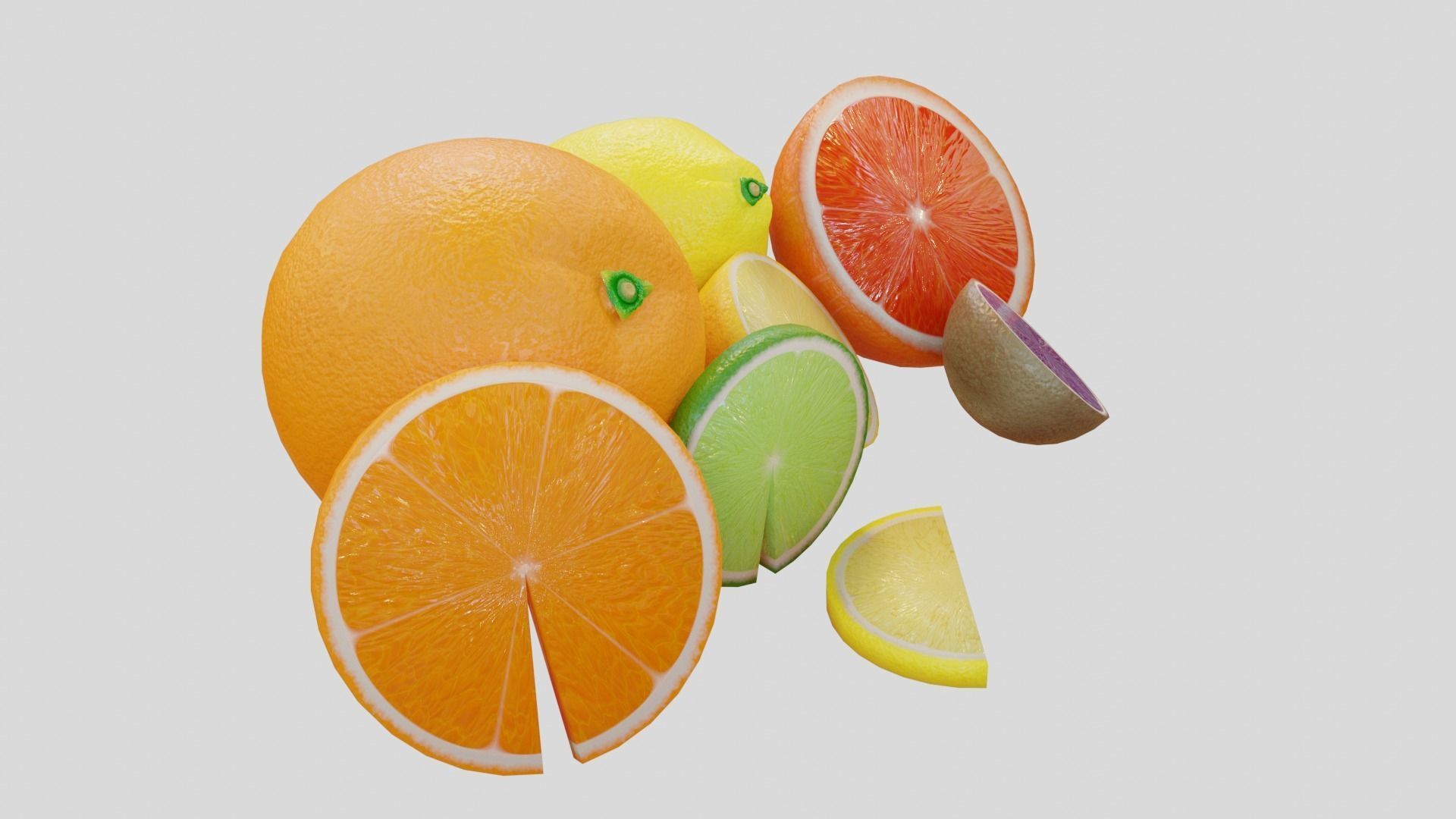 Fresh citric shader 3D model | CGTrader