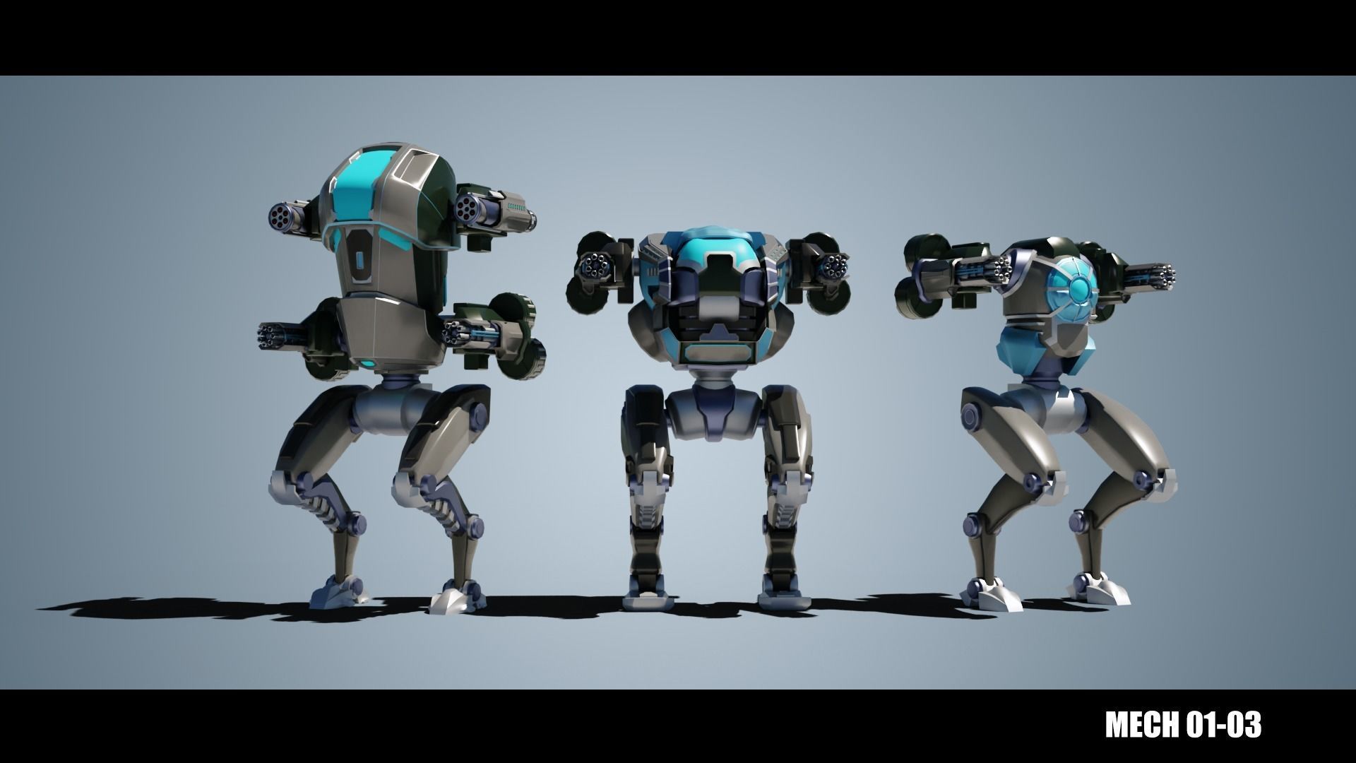 3D model MECH 01-04 VR / AR / low-poly | CGTrader