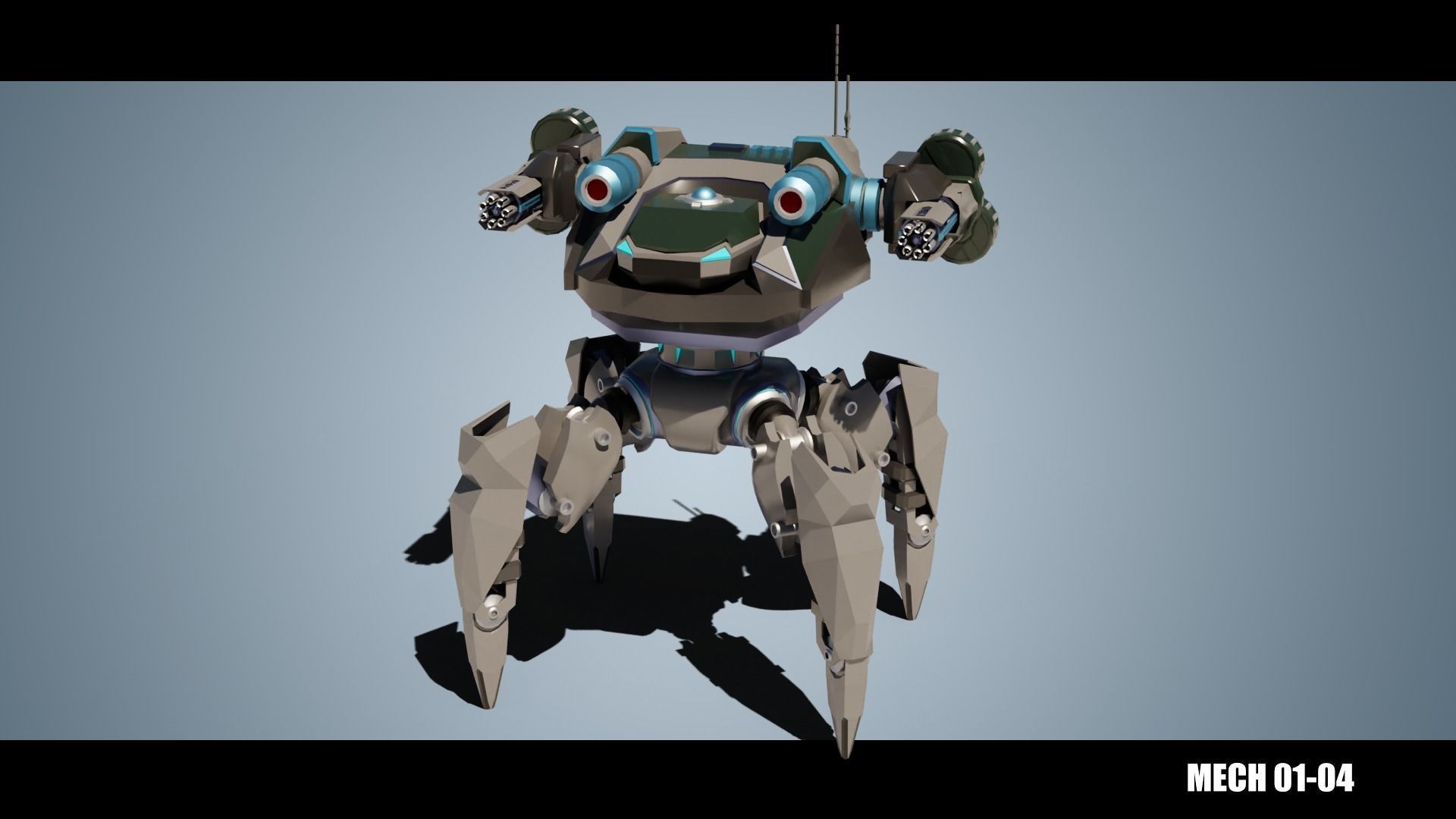 3D model MECH 01-04 VR / AR / low-poly | CGTrader