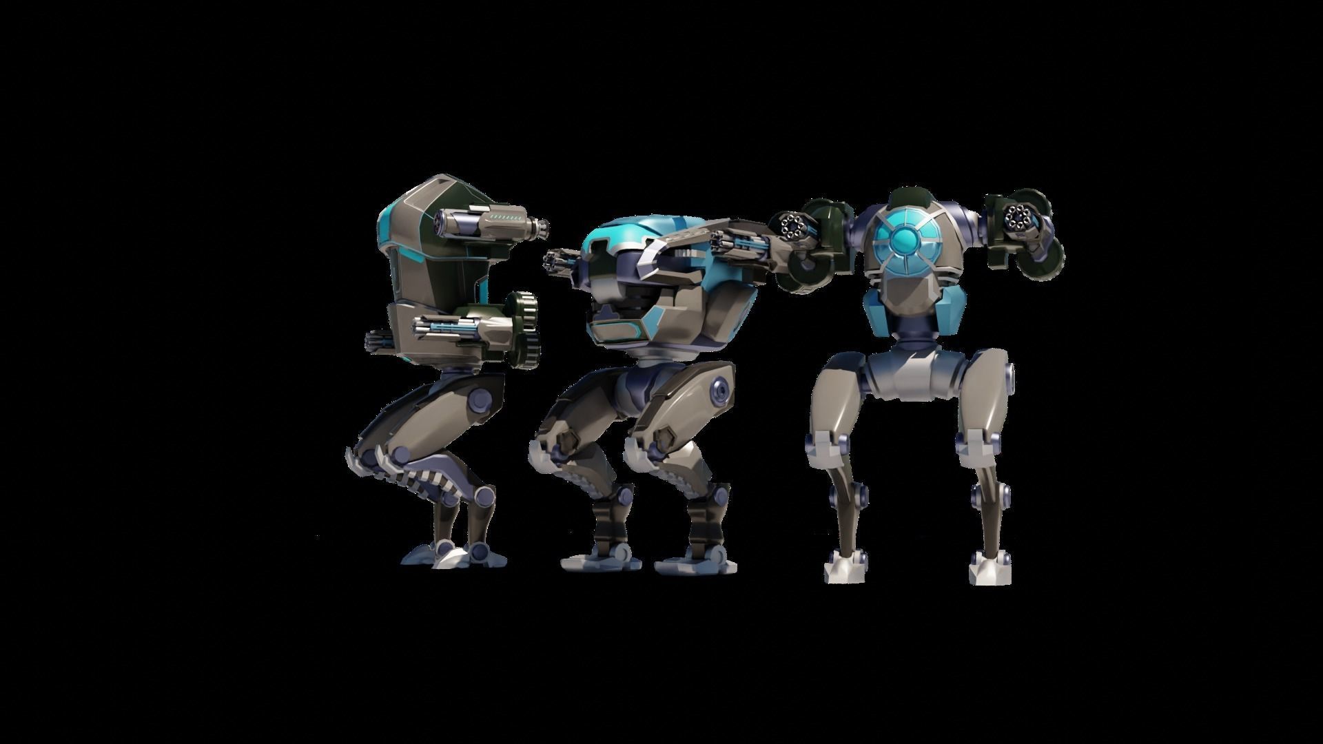 3D model MECH 01-04 VR / AR / low-poly | CGTrader