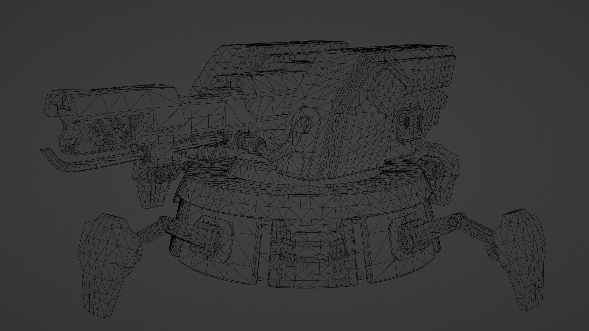 3D model Flamethrower Turret VR / AR / low-poly | CGTrader