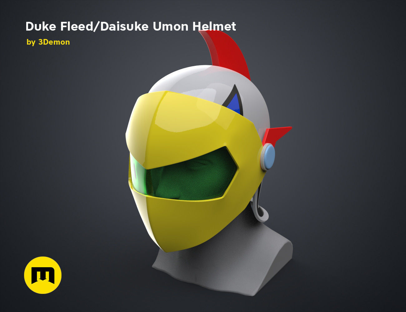 Duke Fleed - Daisuke Umon Helmet 3D model 3D printable | CGTrader