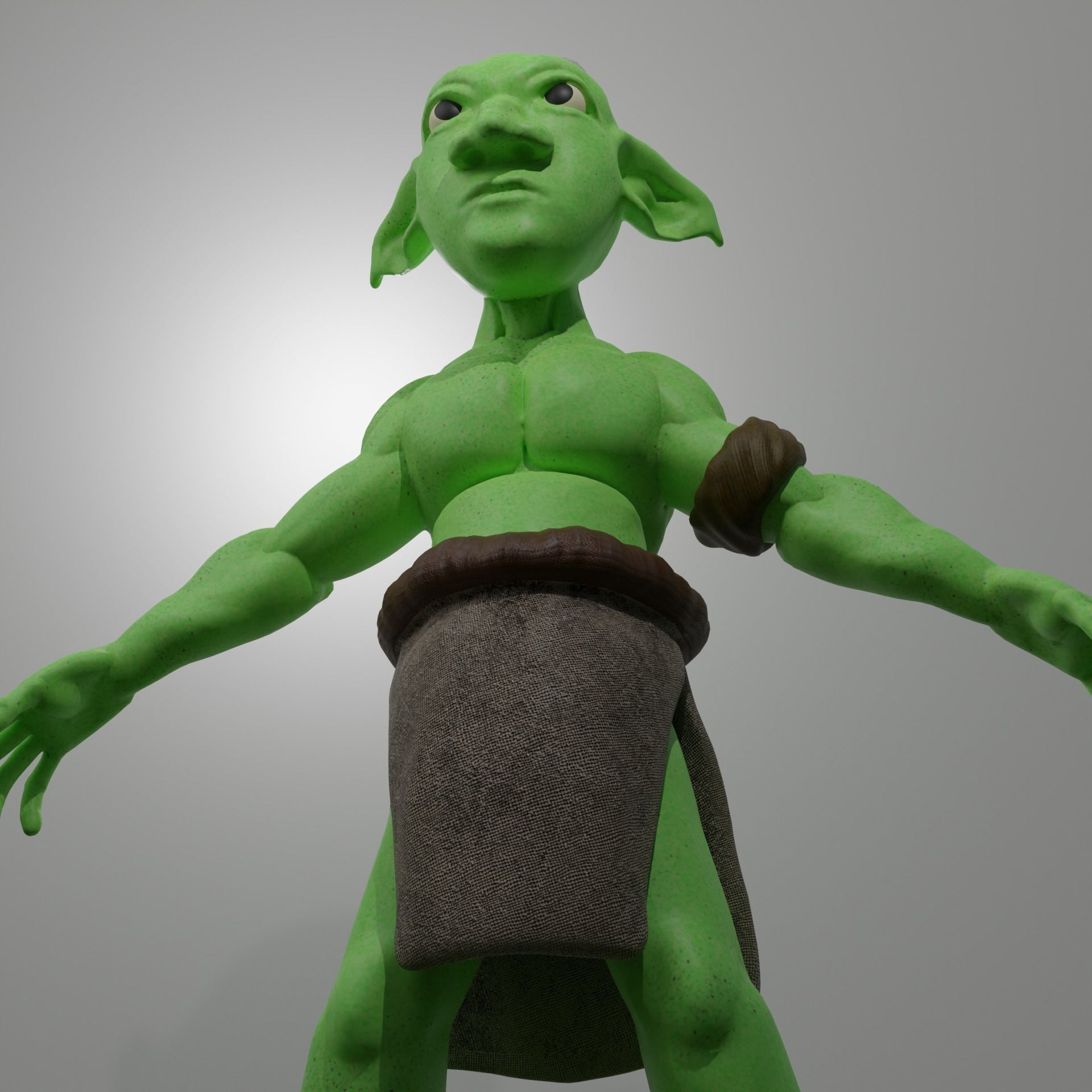 3D model Green Goblin A Pose Not Rigged VR / AR / low-poly | CGTrader