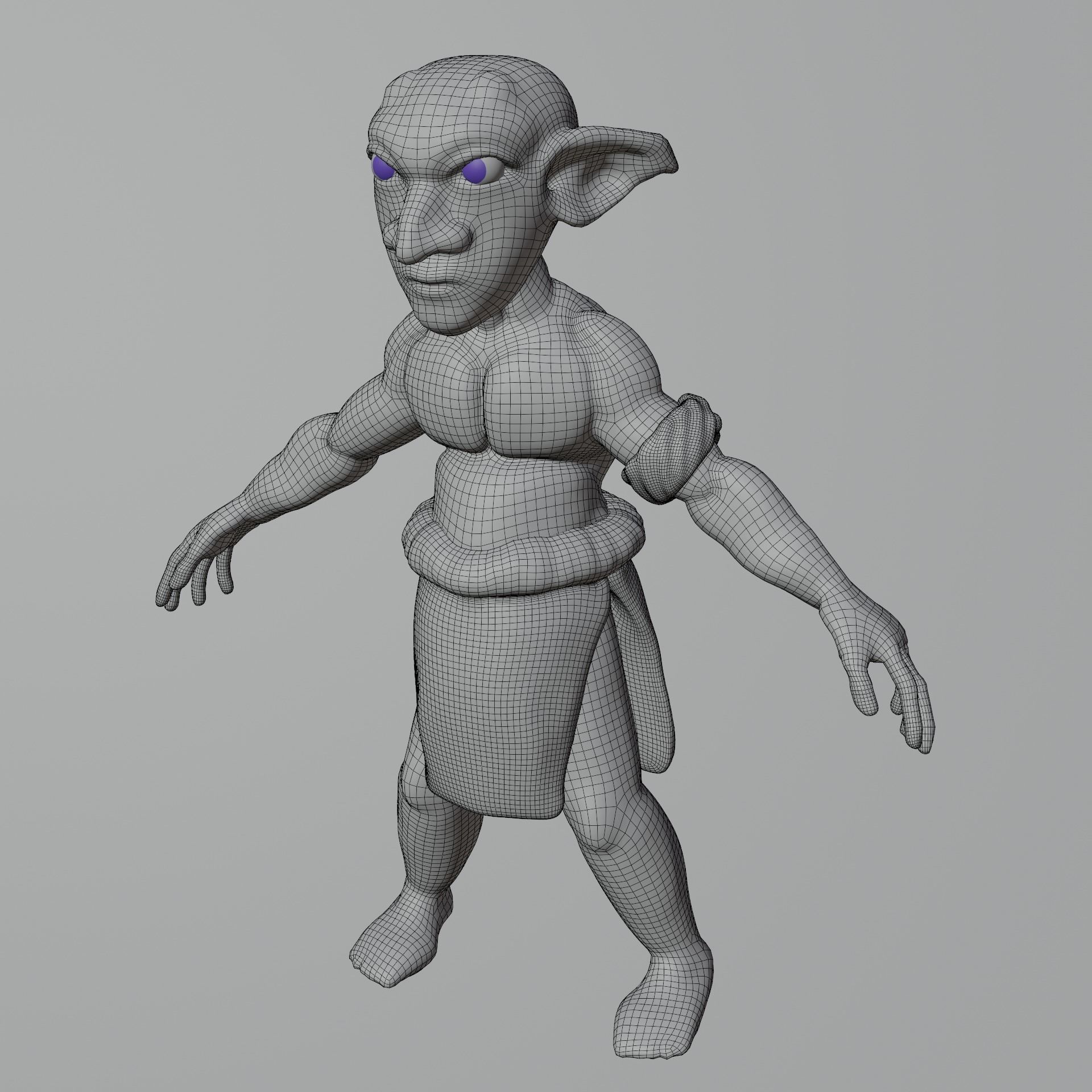 3D model Green Goblin A Pose Not Rigged VR / AR / low-poly | CGTrader