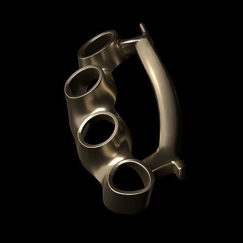 Golden Brass Knuckles hand weapon 3D model | CGTrader
