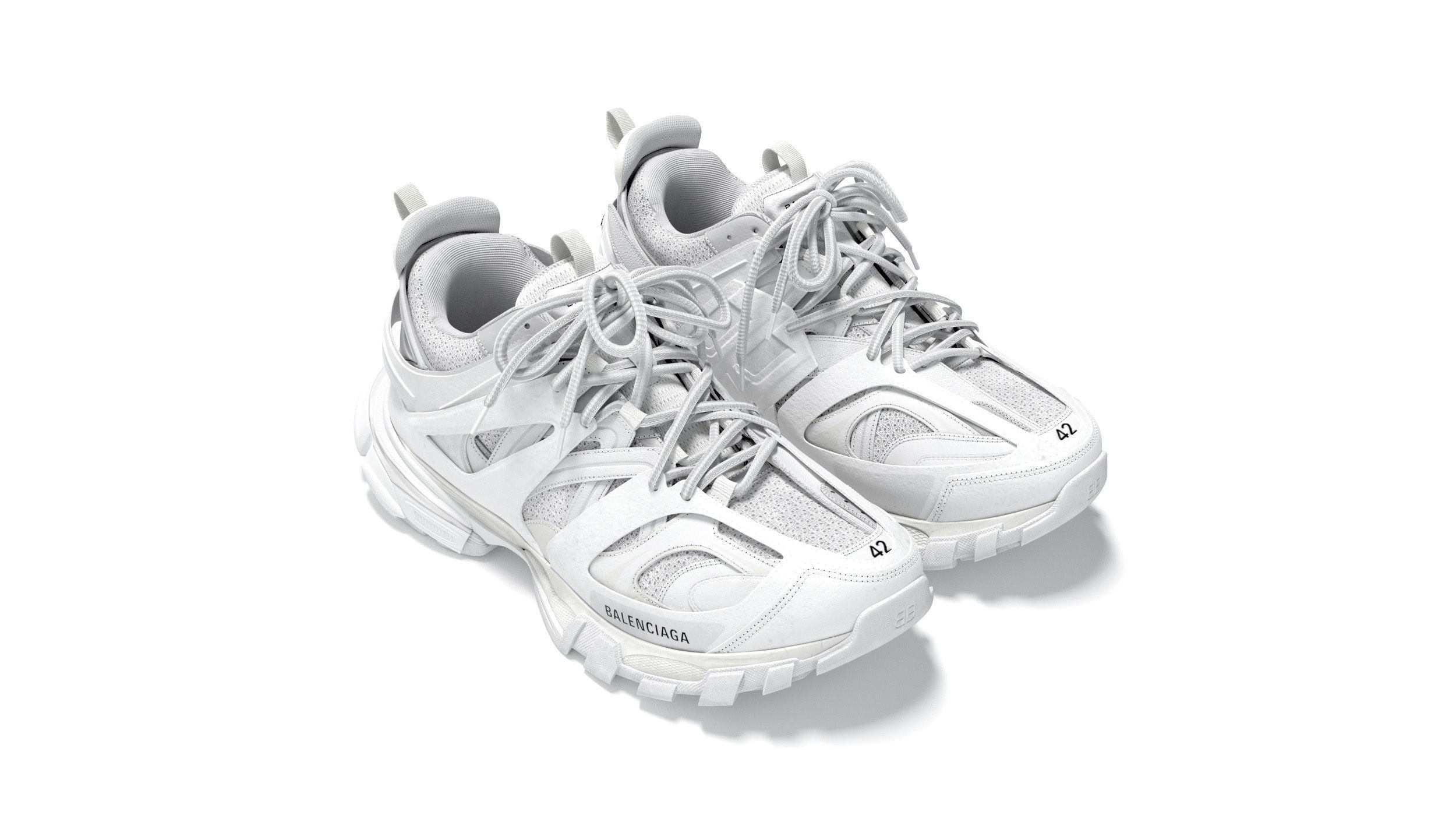 balenciaga track white 3D model | CGTrader