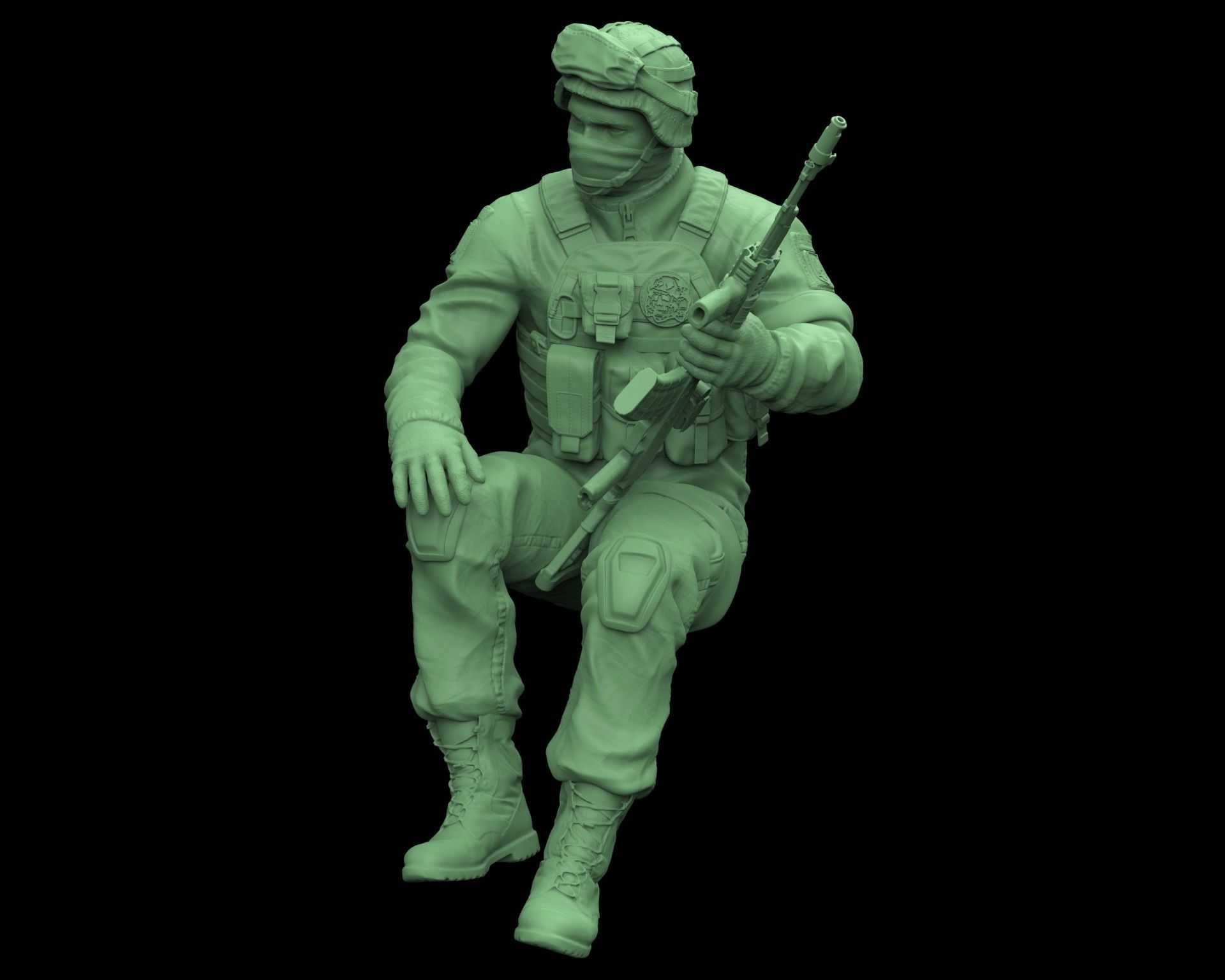 UKRAINIAN Tank Commander 3D model 3D printable | CGTrader