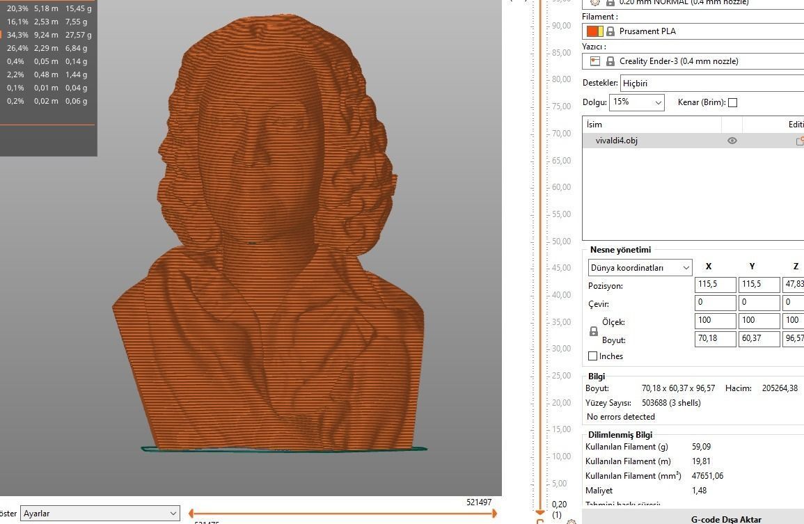 Antonio Vivaldi 3D model 3D printable | CGTrader