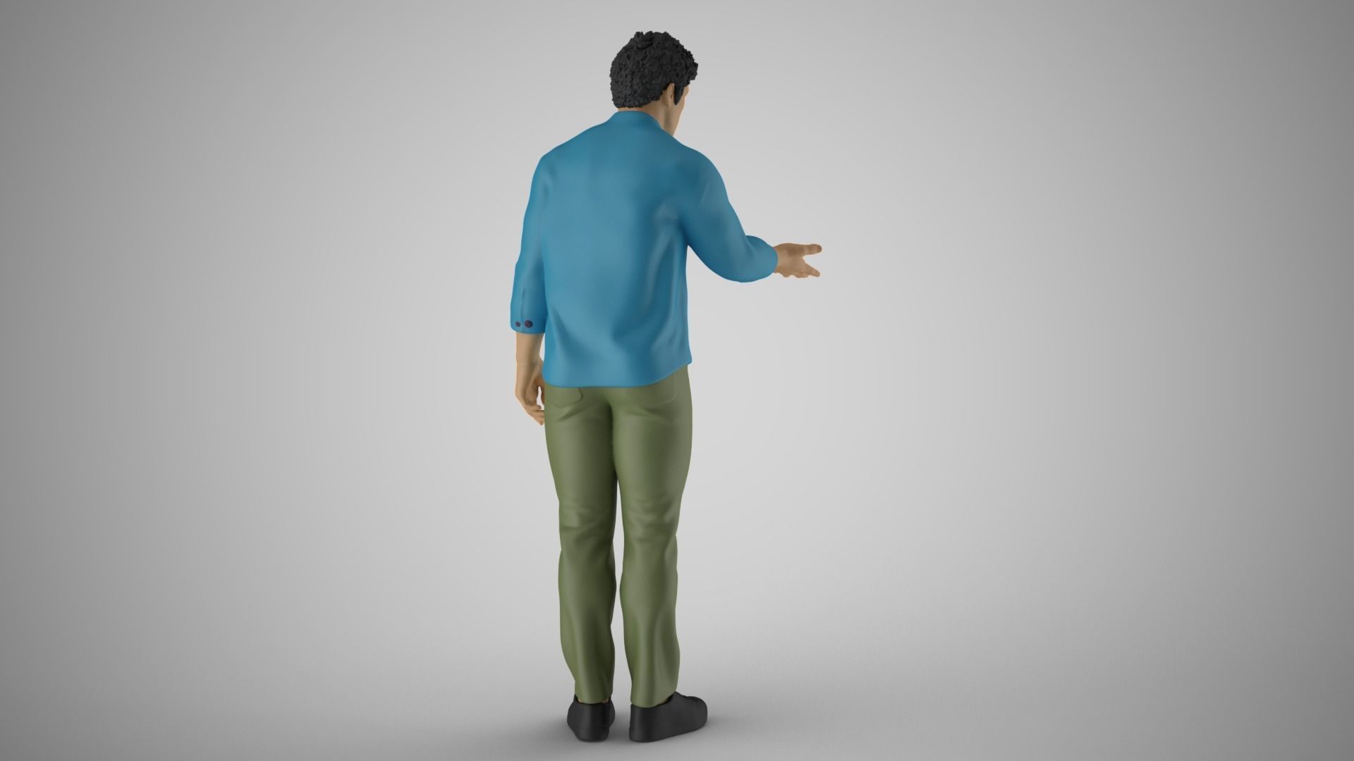 Man Extend his Hand 3D model 3D printable | CGTrader