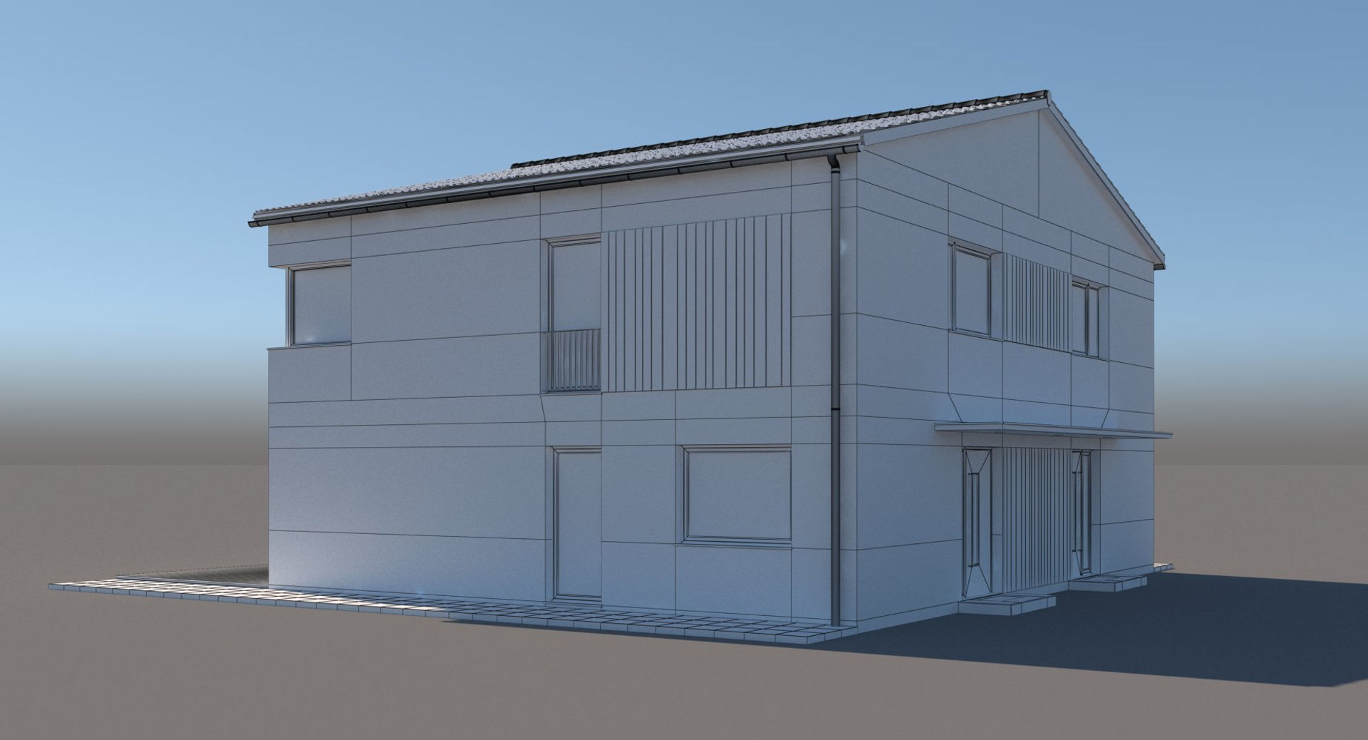 Generic Residential Building 002 3D model | CGTrader