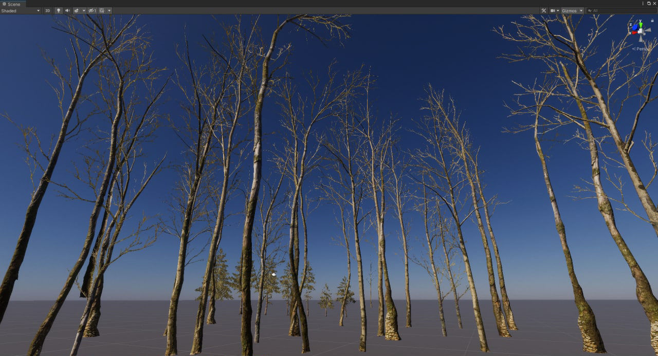 3D model 7 Dry Forest tree HDRP VR / AR / low-poly | CGTrader