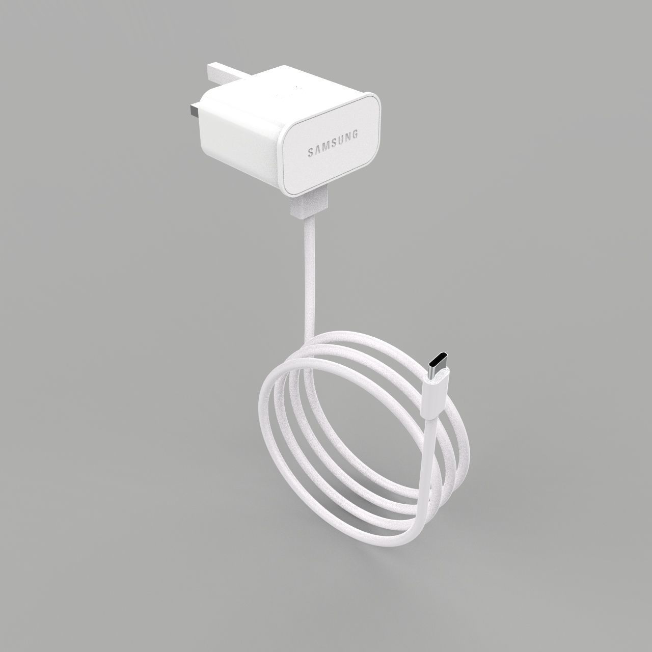 Samsung fast charging power adapter charger 3D model | CGTrader
