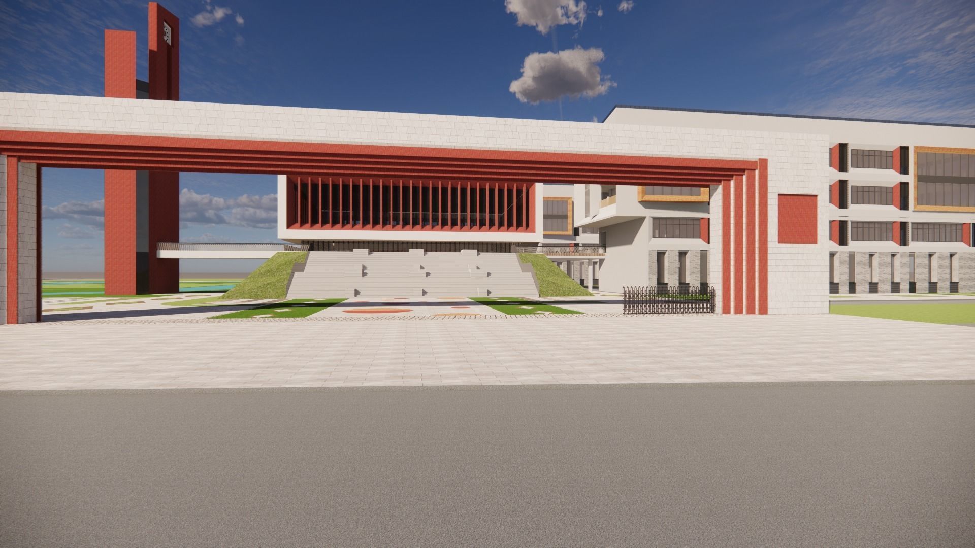 ACADEMY-primary school design 3D model | CGTrader