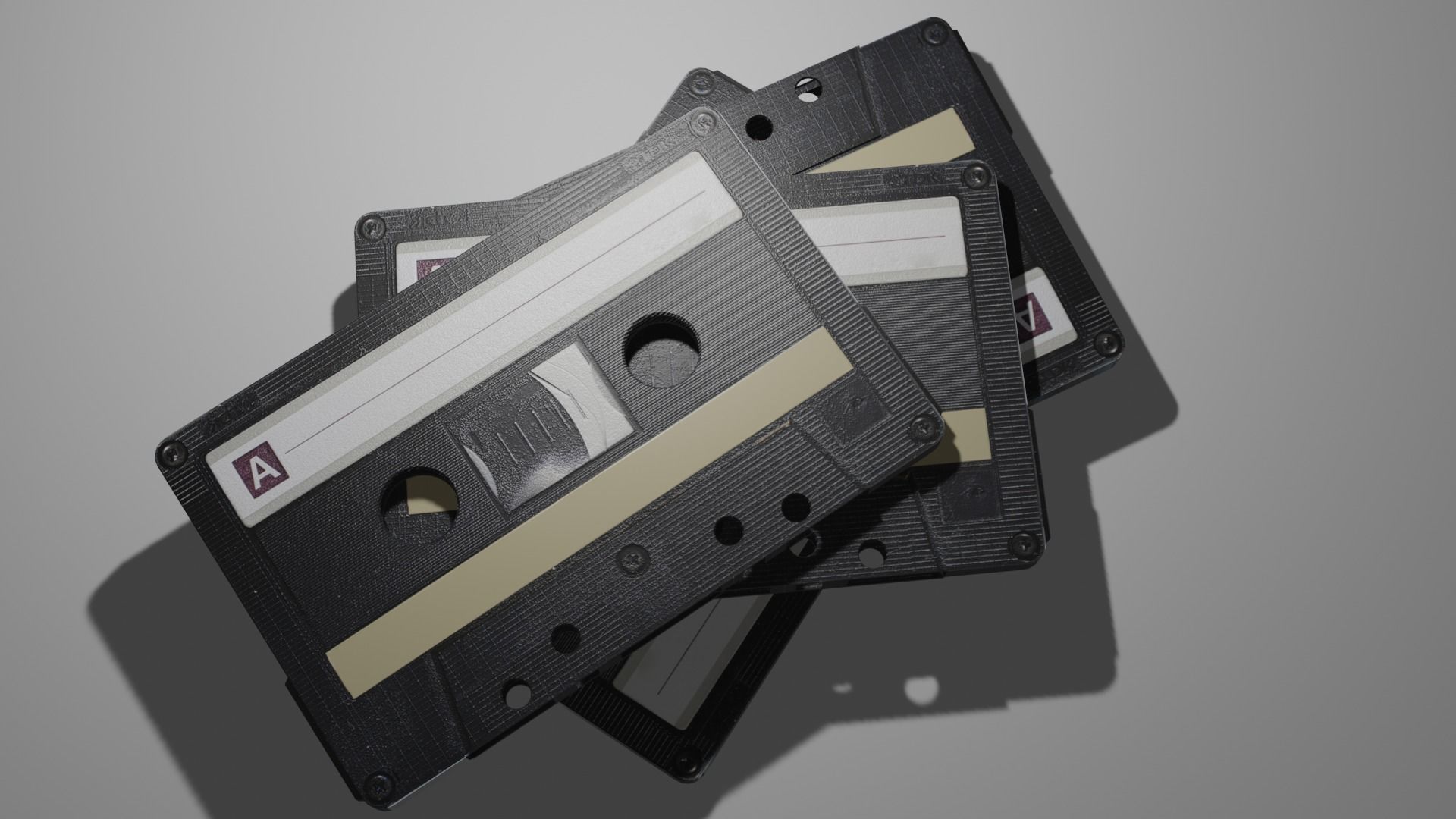 tape type cassette 3D model | CGTrader