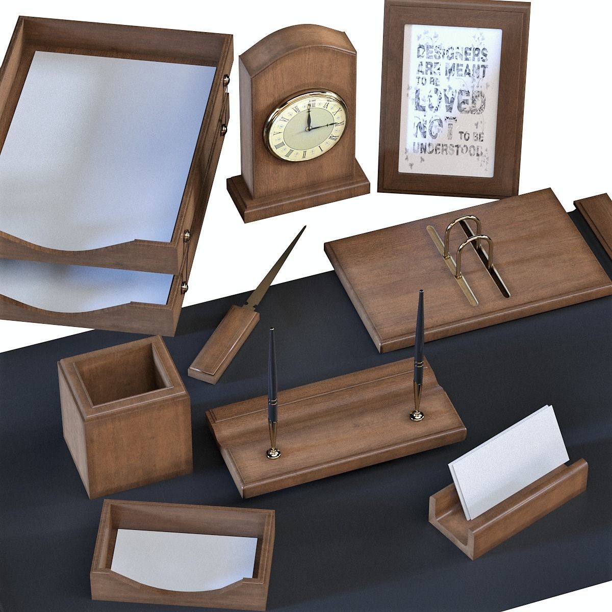 Dekstop Set 002 3d Model Cgtrader
