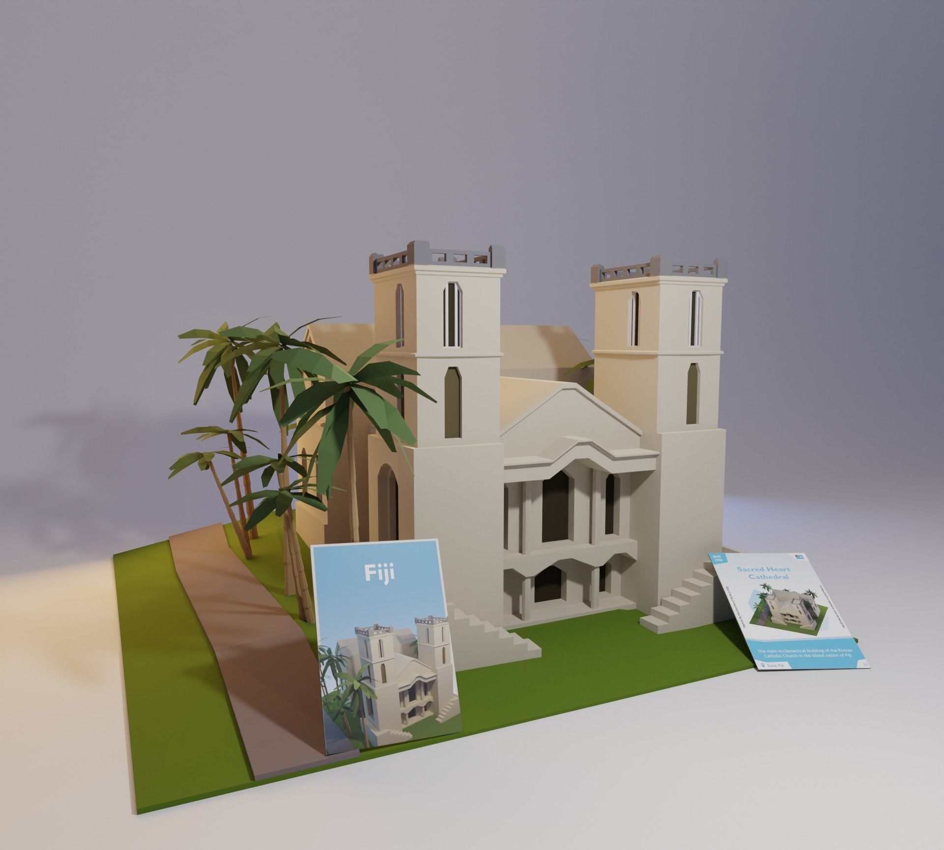 3D model Landmarks of the world E to G VR / AR / low-poly | CGTrader