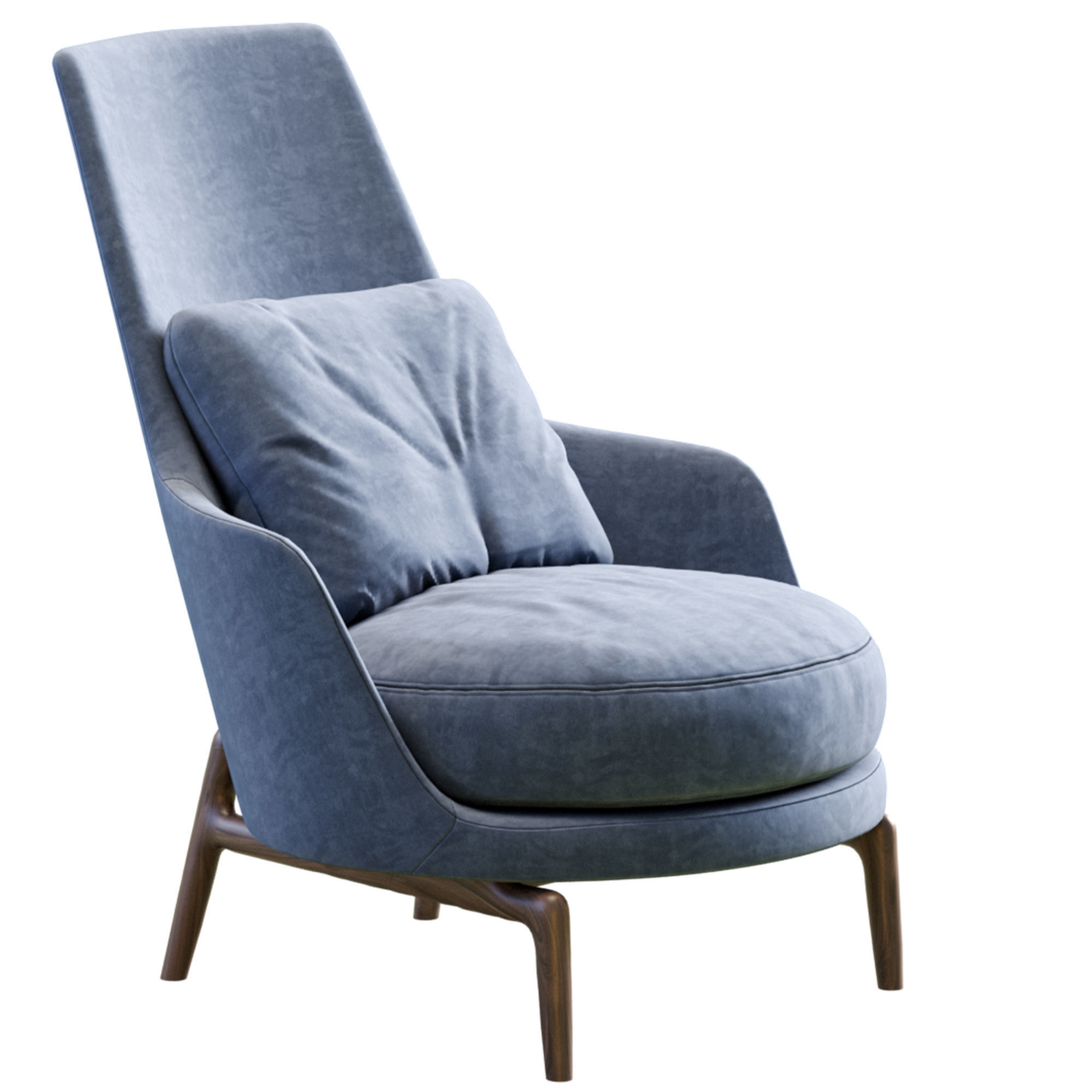 Armchair Leda By Flexform 3D model | CGTrader