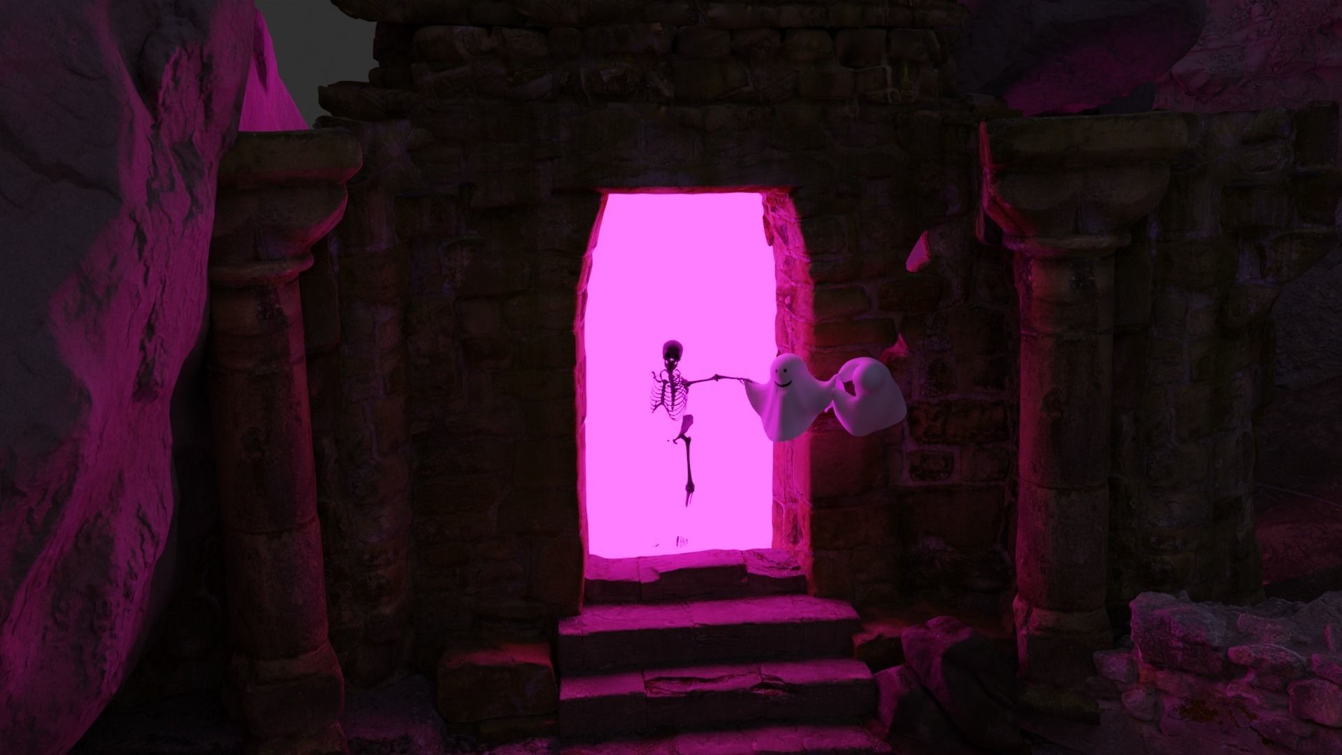 step out of hell free 3D model rigged | CGTrader