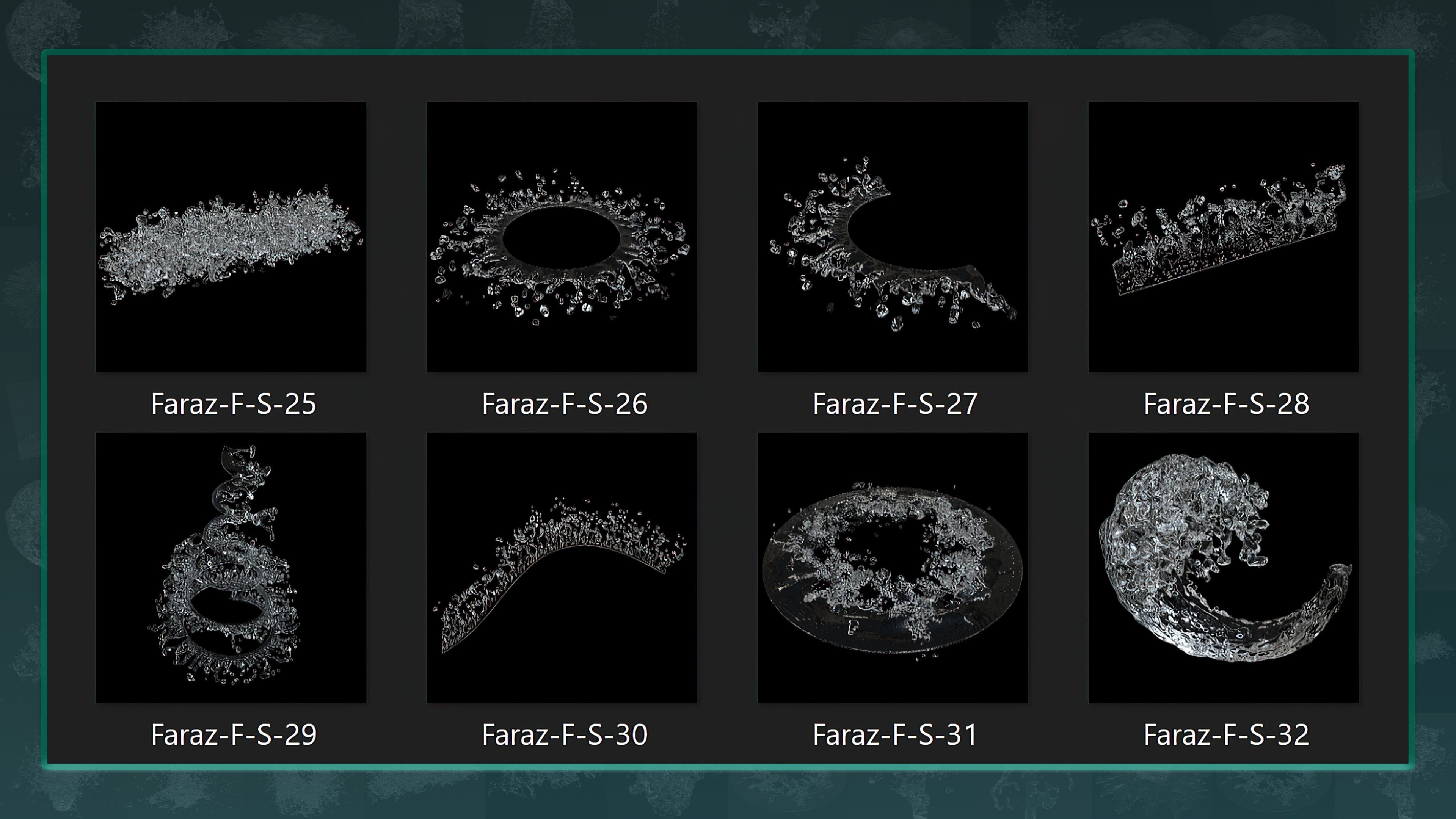 55 Fluid Splash 3D Model and IMM Brush 3D model | CGTrader