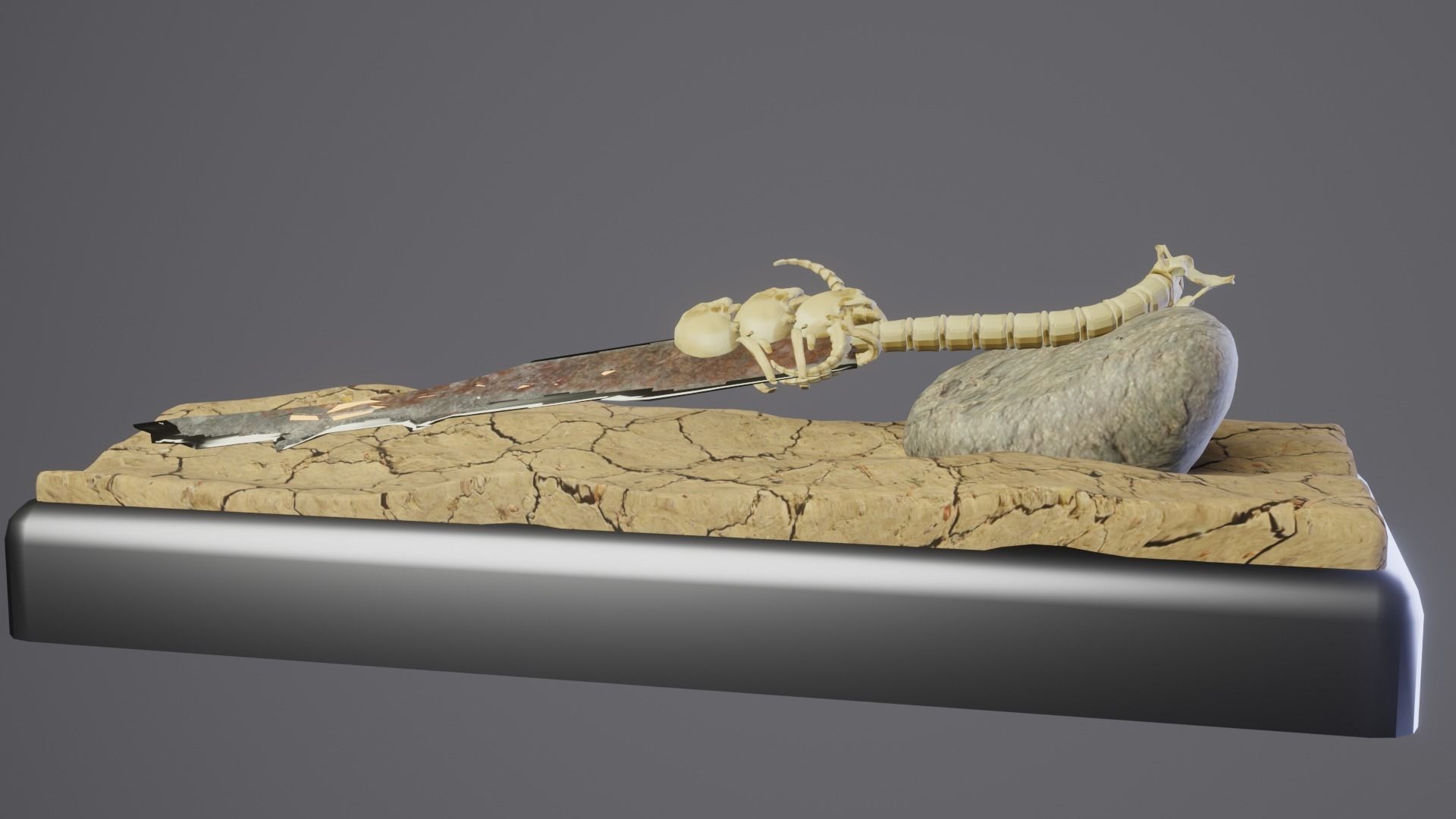 Bone Great Sword 3D model | CGTrader