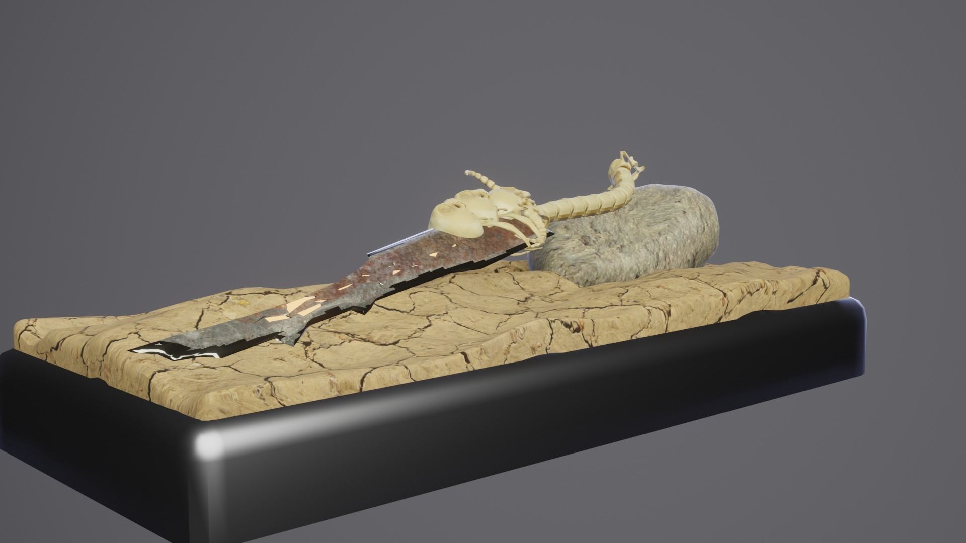 Bone Great Sword 3D model | CGTrader