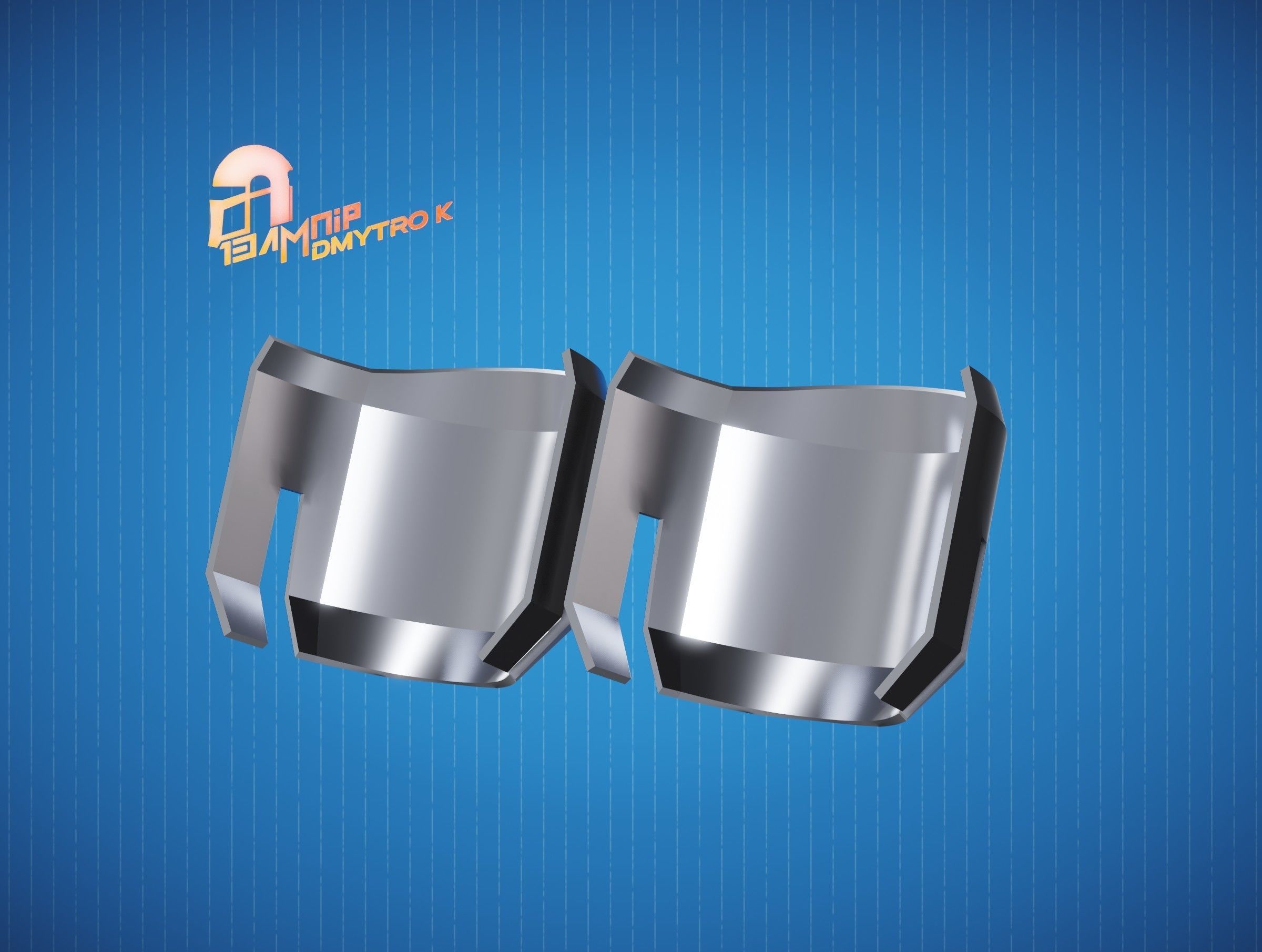 Custom Mandalorian Knee Armor 3D model 3D printable | CGTrader